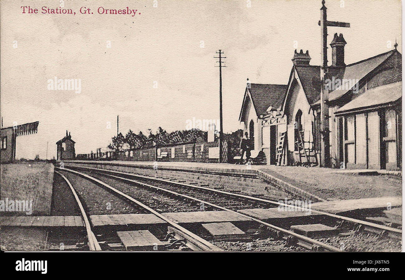 Great Ormesby railway station Stock Photo - Alamy