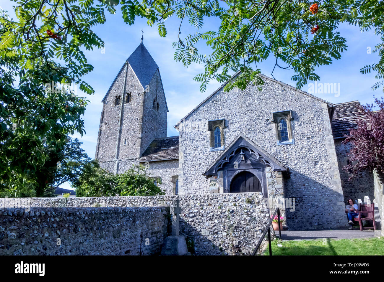 St Mary's church in Sompting, West Sussex Stock Photo - Alamy