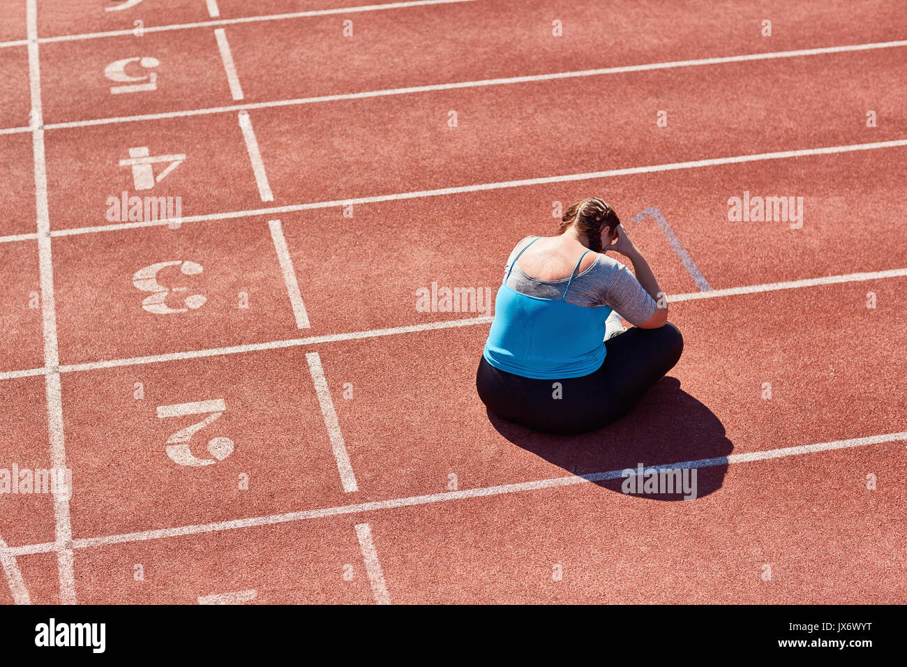 Stress after workout Stock Photo - Alamy