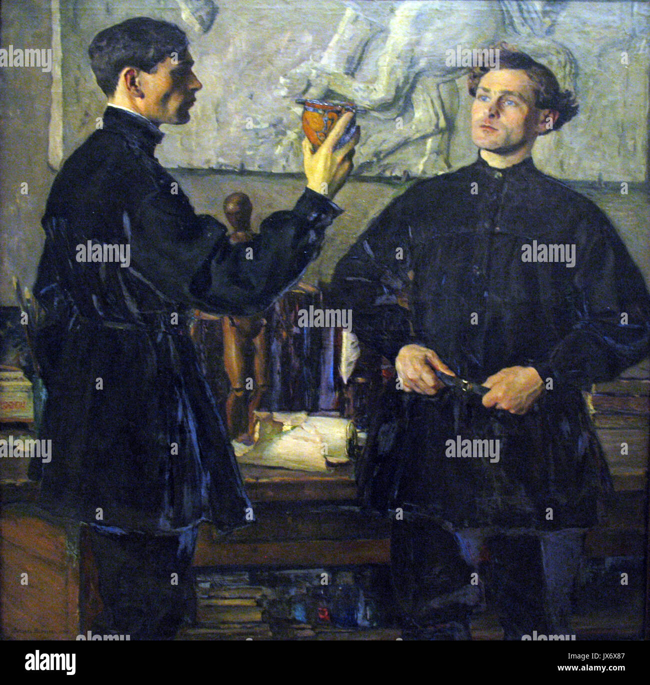 1930 Nesterov Portrait P D und A D Korin anagoria Stock Photo - Alamy