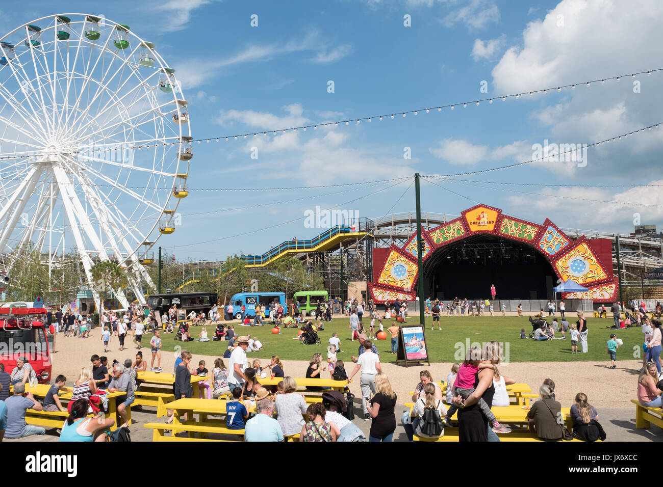 Food Court Area, Dreamland Amusement Park, Margate, Kent, UK Stock ... Food Court Area, Dreamland Amusement Park, Margate, Kent, UK Stock ...