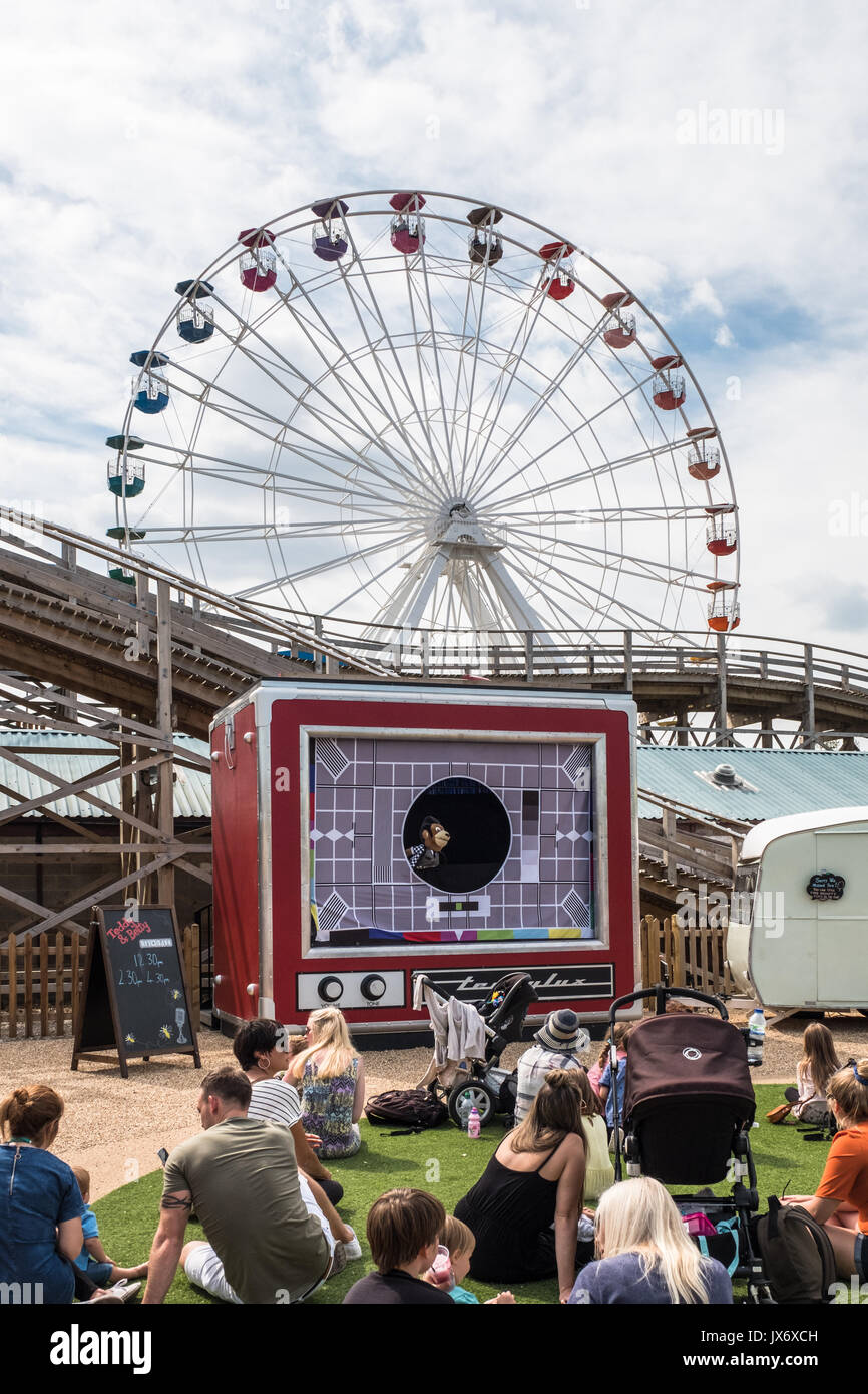 Puppet Show, Dreamland Amusement Park, Margate, Kent, UK Stock Photo ...
