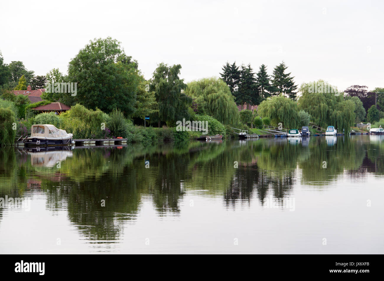 The Ouse is the 6th longest river in the UK and here flows past the ...