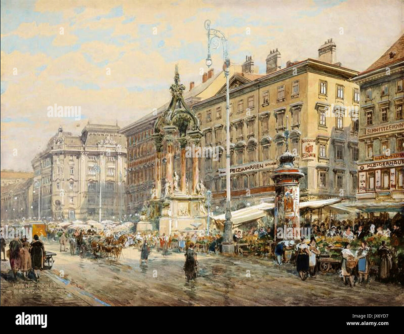 Friedrich Frank Wien Hoher Markt Stock Photo - Alamy