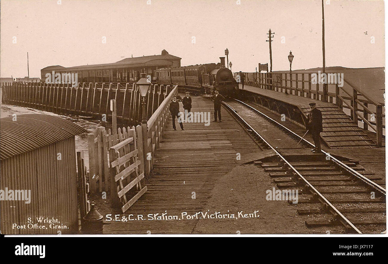 Port Victoria Station Stock Photo - Alamy