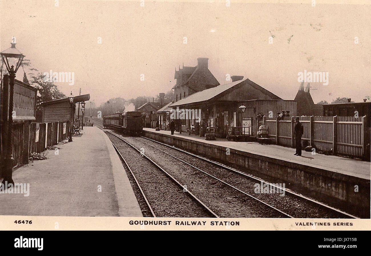 Goudhurst railway station Stock Photo - Alamy