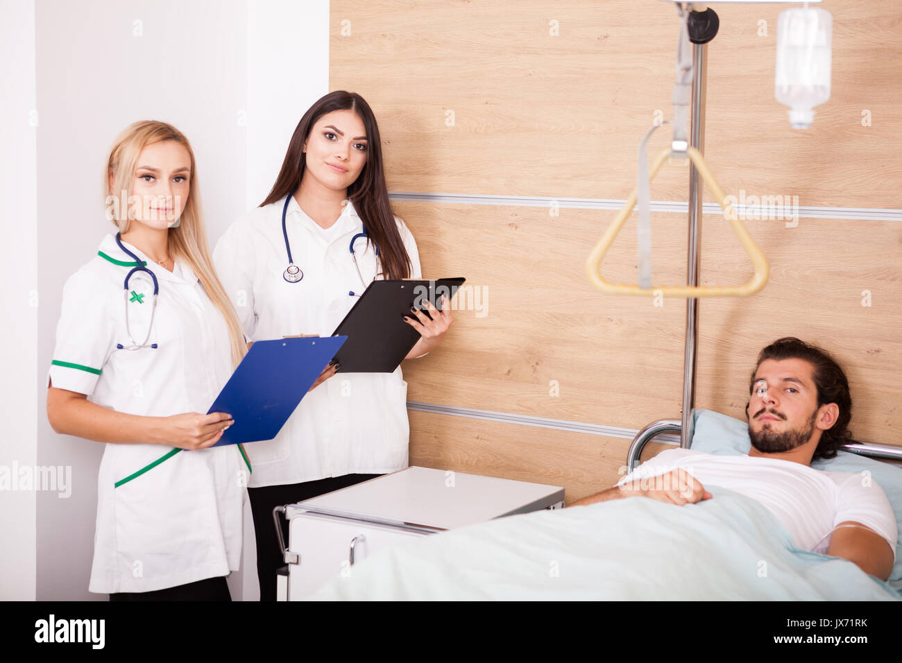 Nurse next patient in hi-res stock photography and images - Alamy