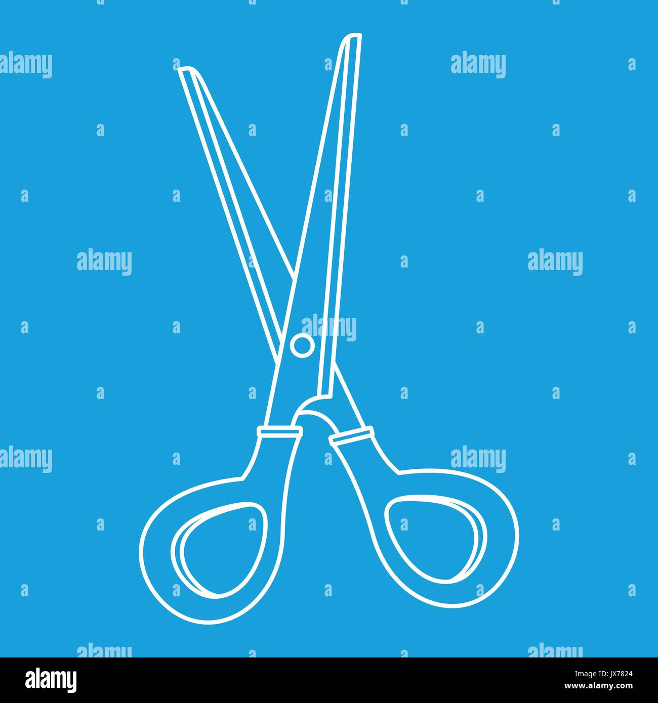 Scissors icon, outline style Stock Vector Image & Art - Alamy