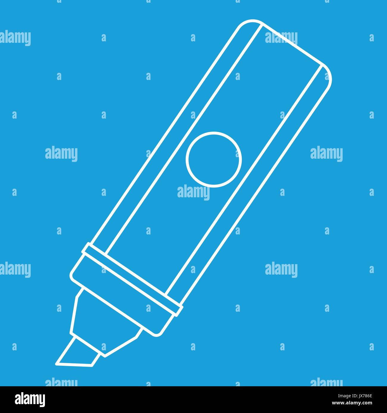 Marker icon, outline style Stock Vector Image & Art - Alamy