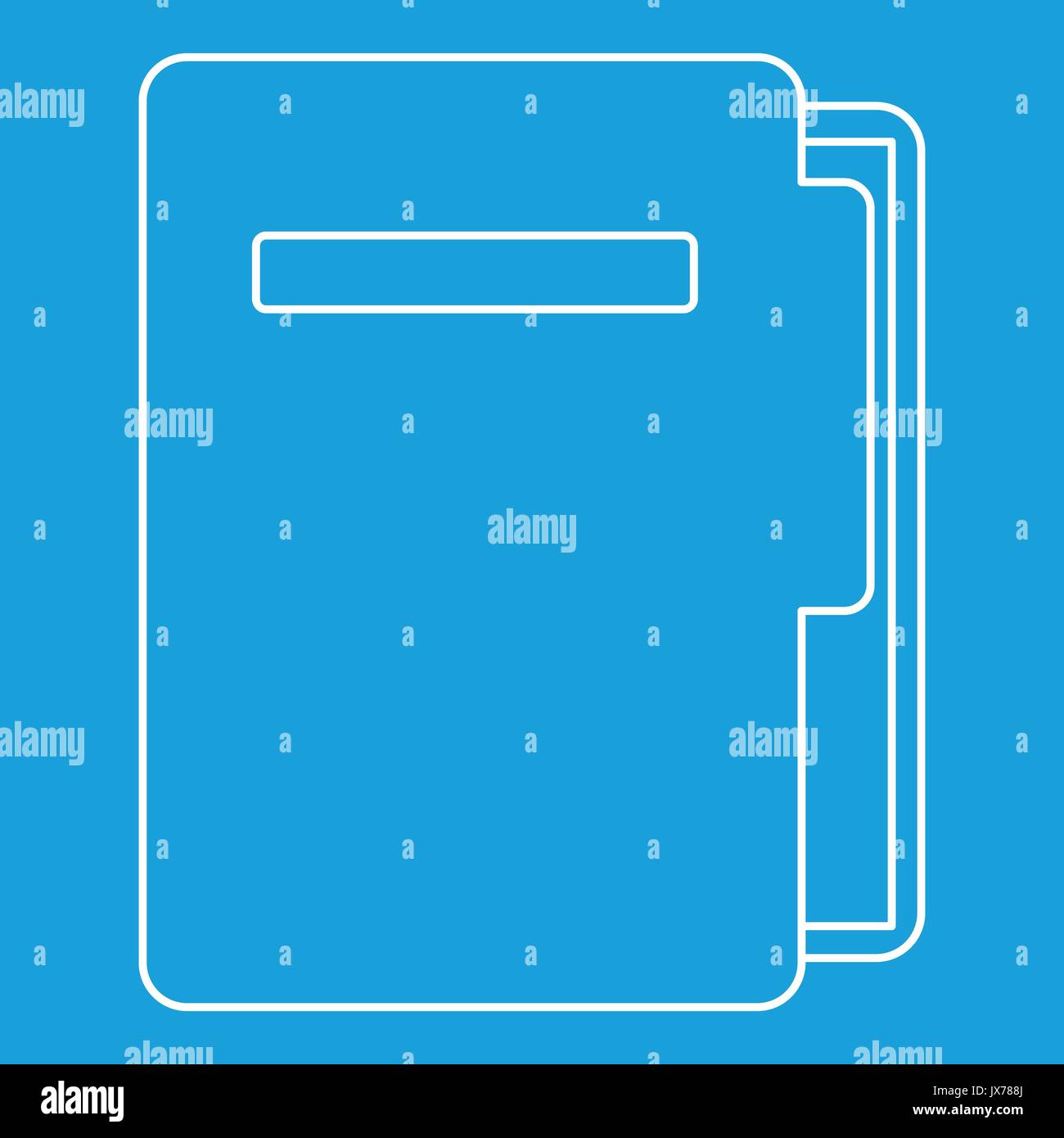 Document folder icon, outline style Stock Vector Image & Art - Alamy