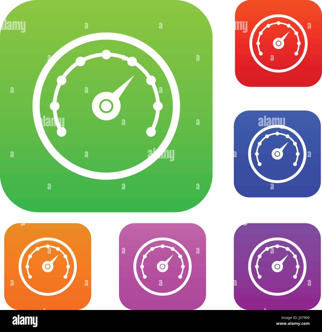 Speedometer set collection Stock Vector Image & Art - Alamy