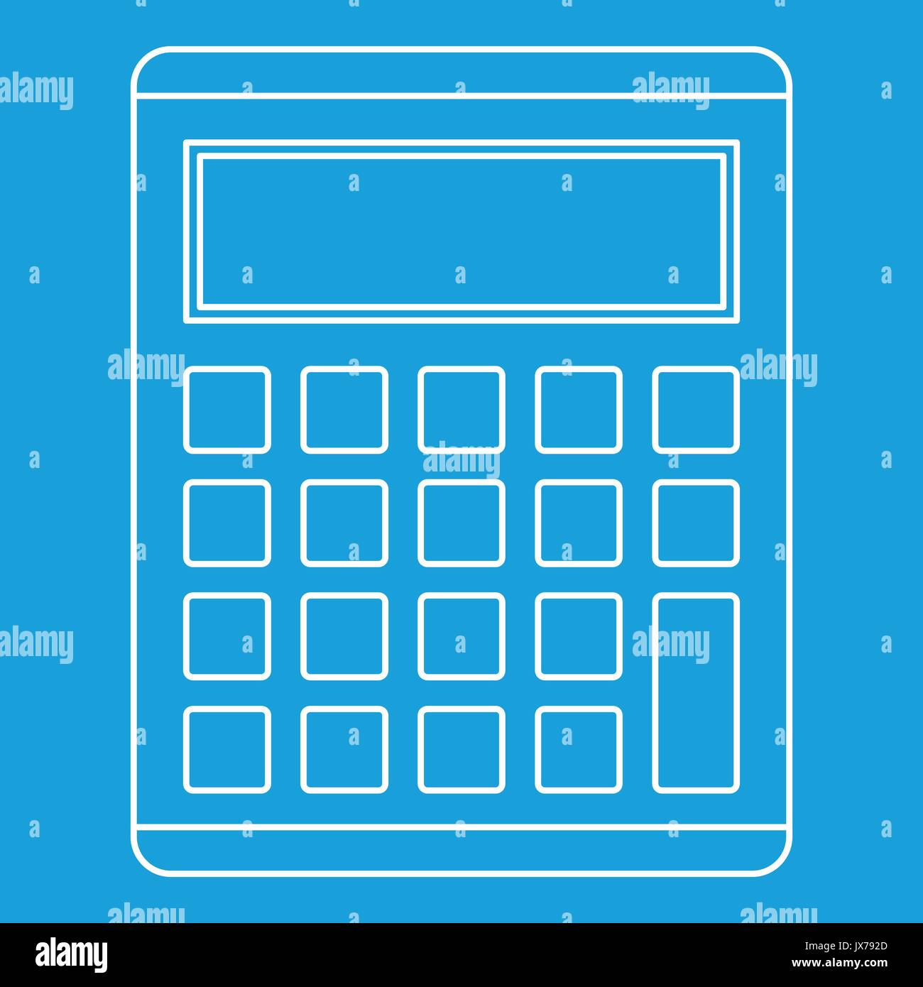 Calculator icon, outline style Stock Vector Image & Art - Alamy