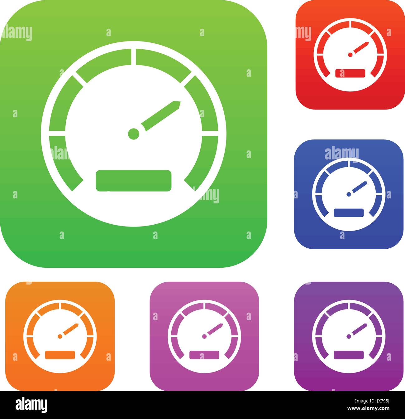 Speedometer set collection Stock Vector Image & Art - Alamy