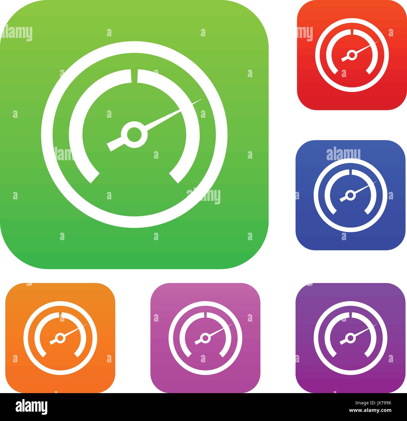 Speedometer set collection Stock Vector Image & Art - Alamy