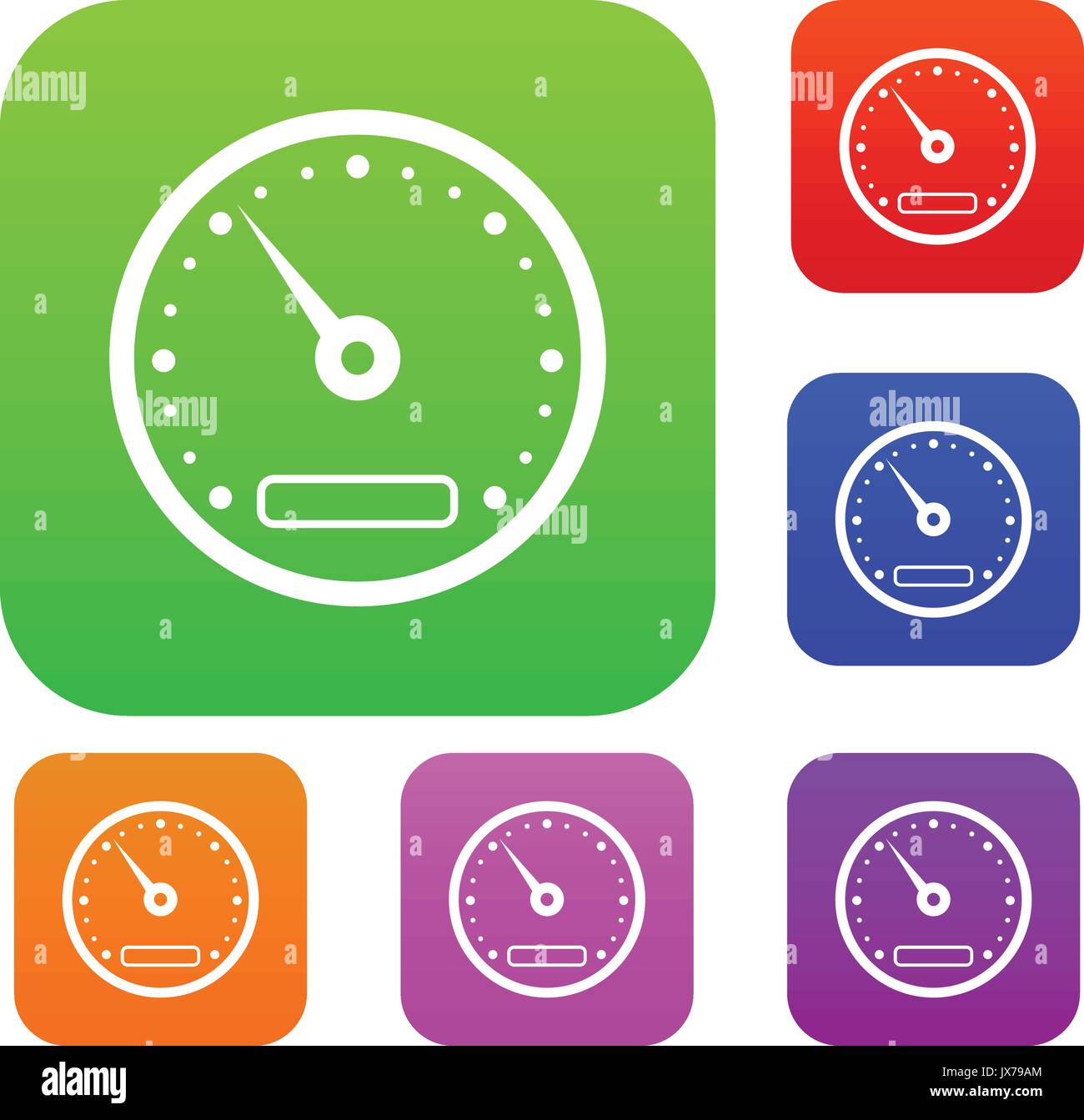 Speedometer set collection Stock Vector Image & Art - Alamy