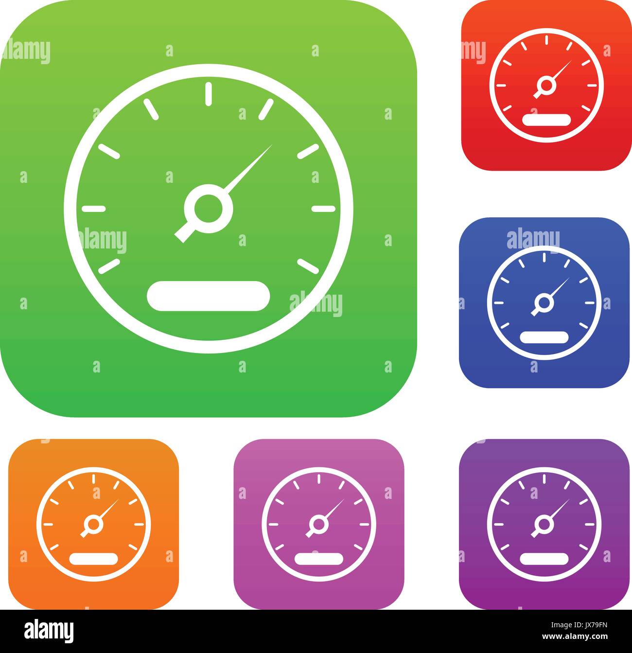 Speedometer set collection Stock Vector Image & Art - Alamy
