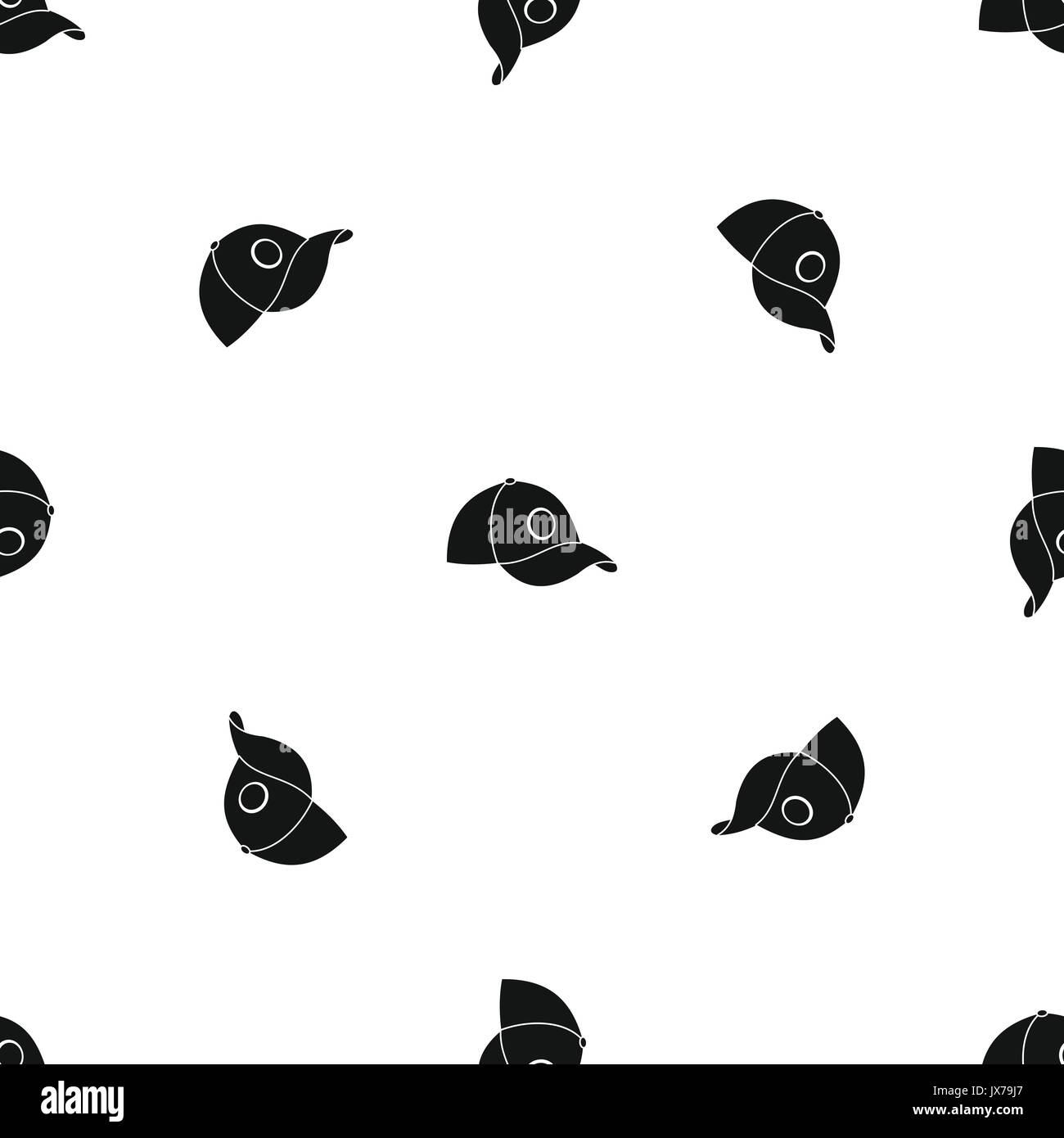 Cap pattern seamless black Stock Vector Image & Art - Alamy