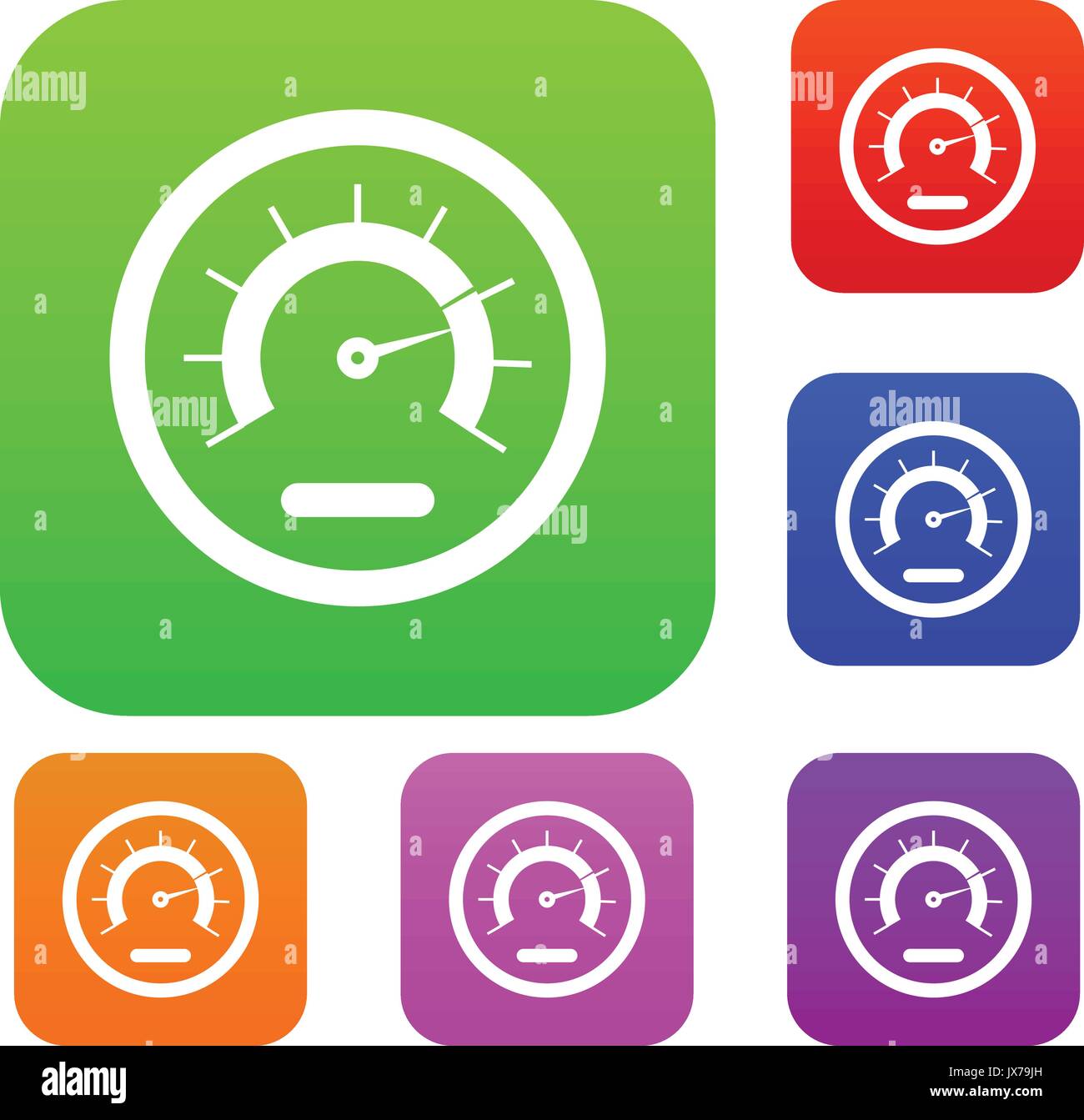 Speedometer set collection Stock Vector Image & Art - Alamy