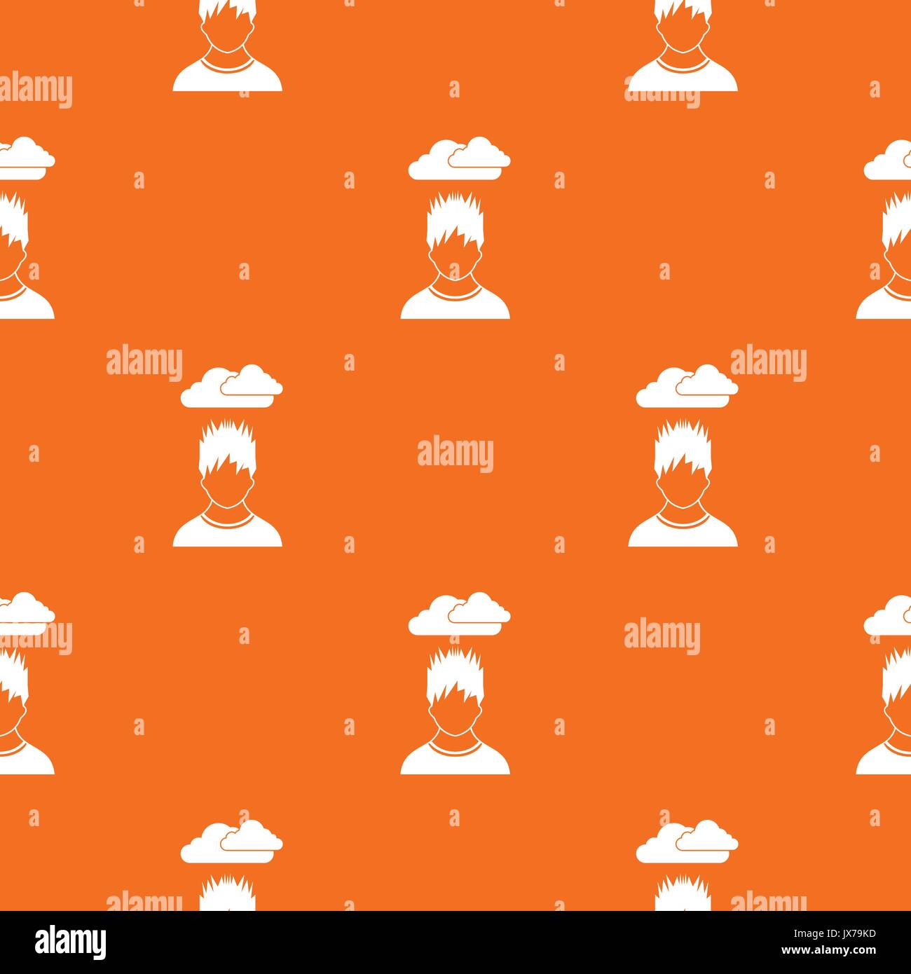 Dark cloud over head Stock Vector Images - Alamy