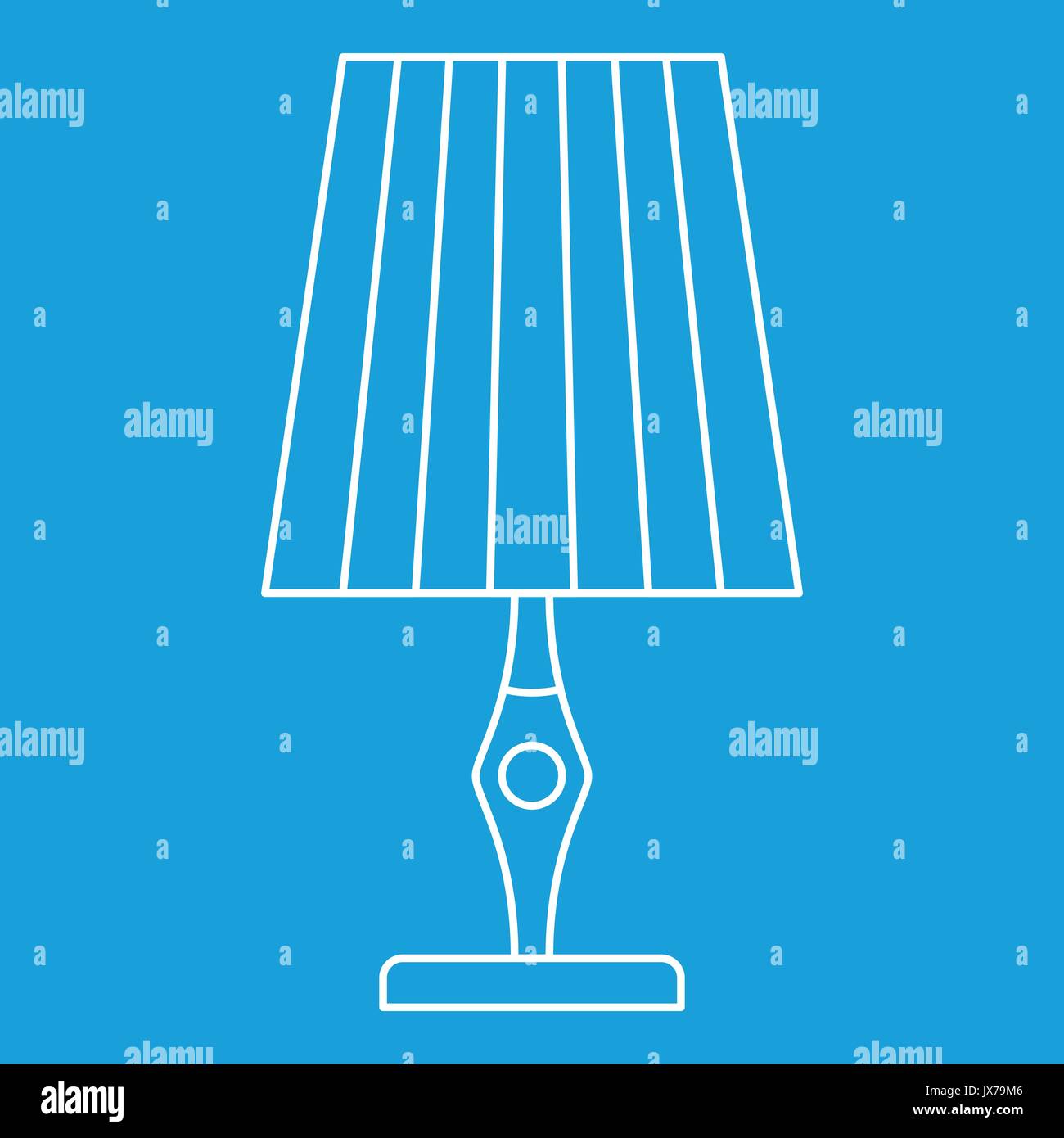 Vintage table lamp icon, outline style Stock Vector Image & Art - Alamy