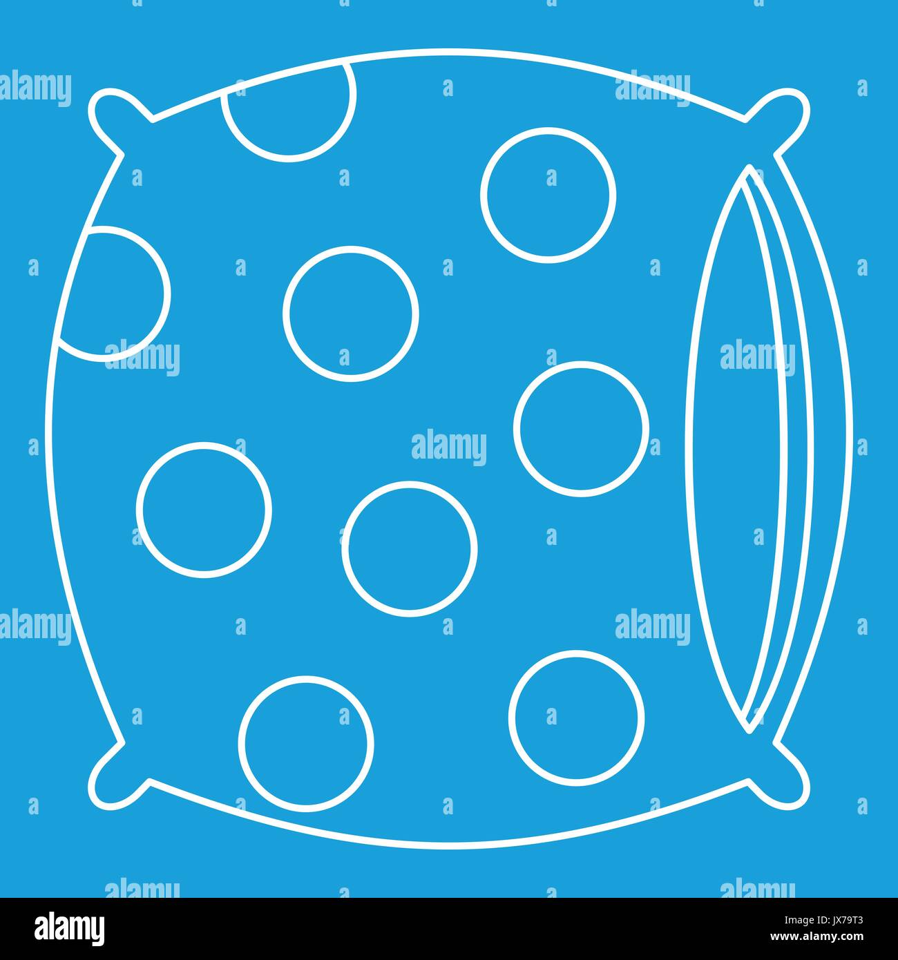 Pillow icon outline style Stock Vector Images - Alamy