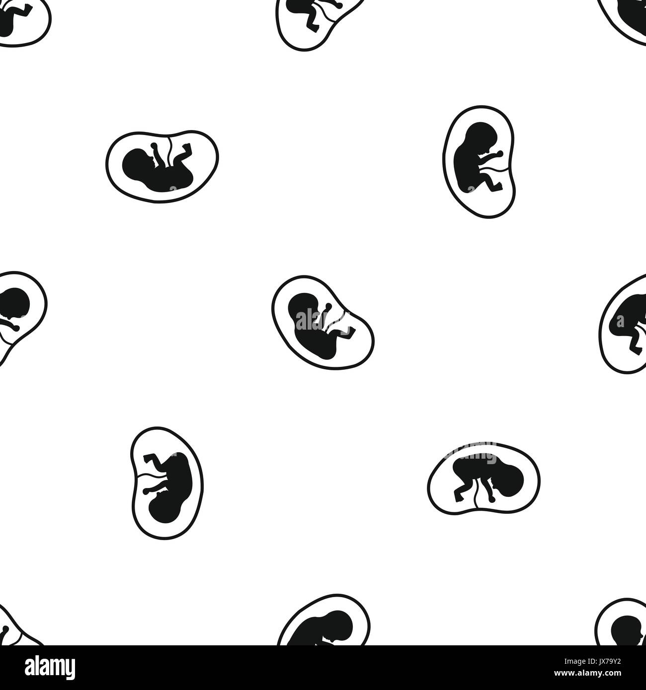 Fetus pattern seamless black Stock Vector Image & Art - Alamy