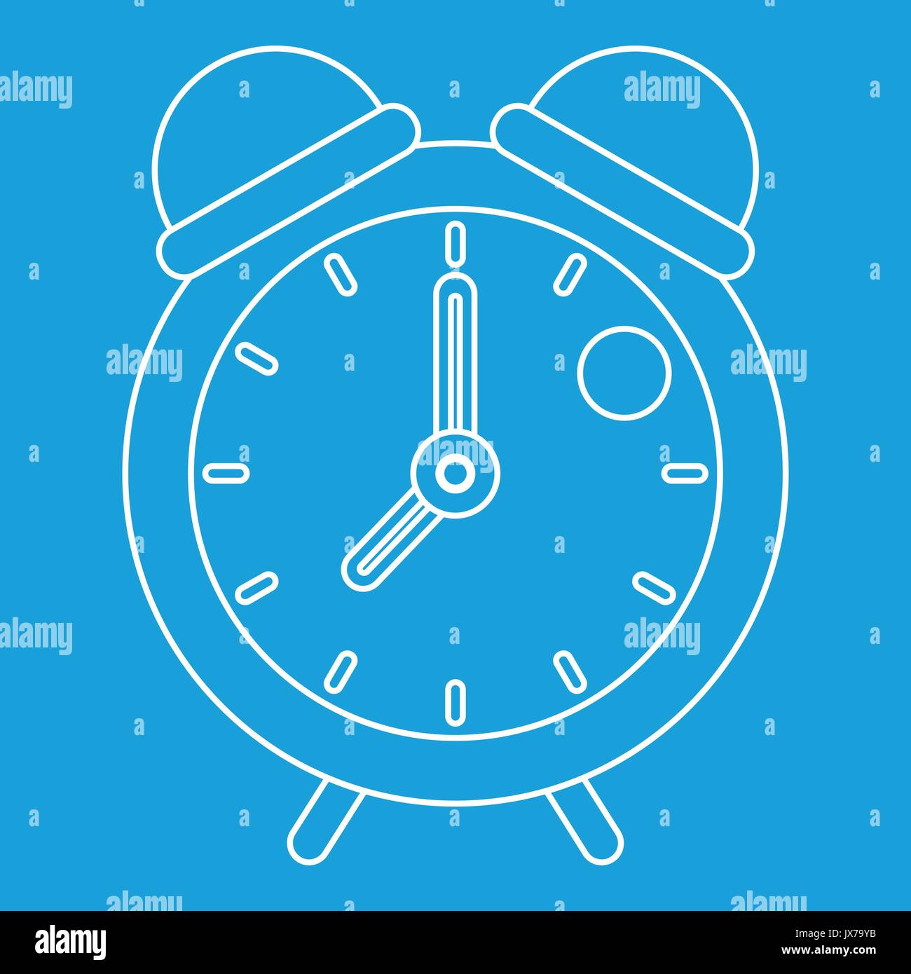 Retro alarm clock icon, outline style Stock Vector Image & Art - Alamy