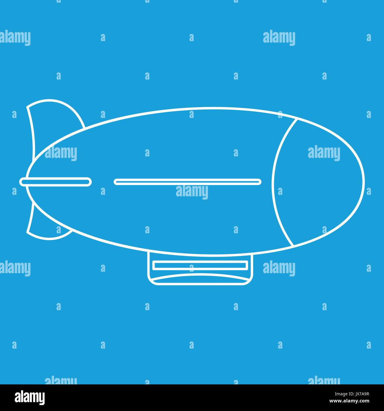 Vintage airship icon, outline style Stock Vector Image & Art - Alamy
