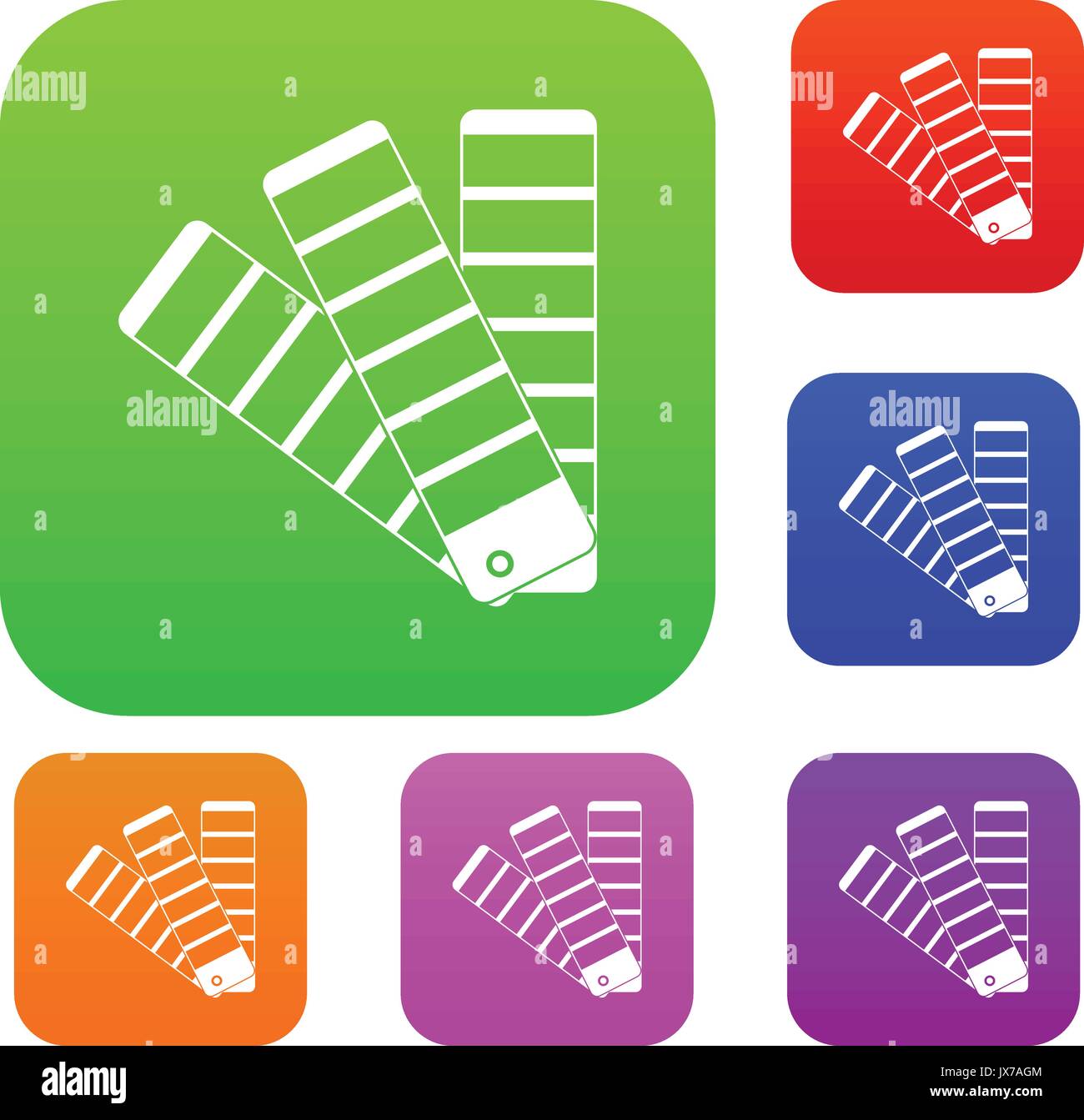 Paint color selection booklet set collection Stock Vector Image & Art ...