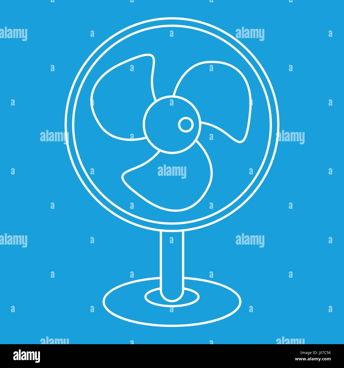 Electric table fan icon, outline style Stock Vector Image & Art - Alamy