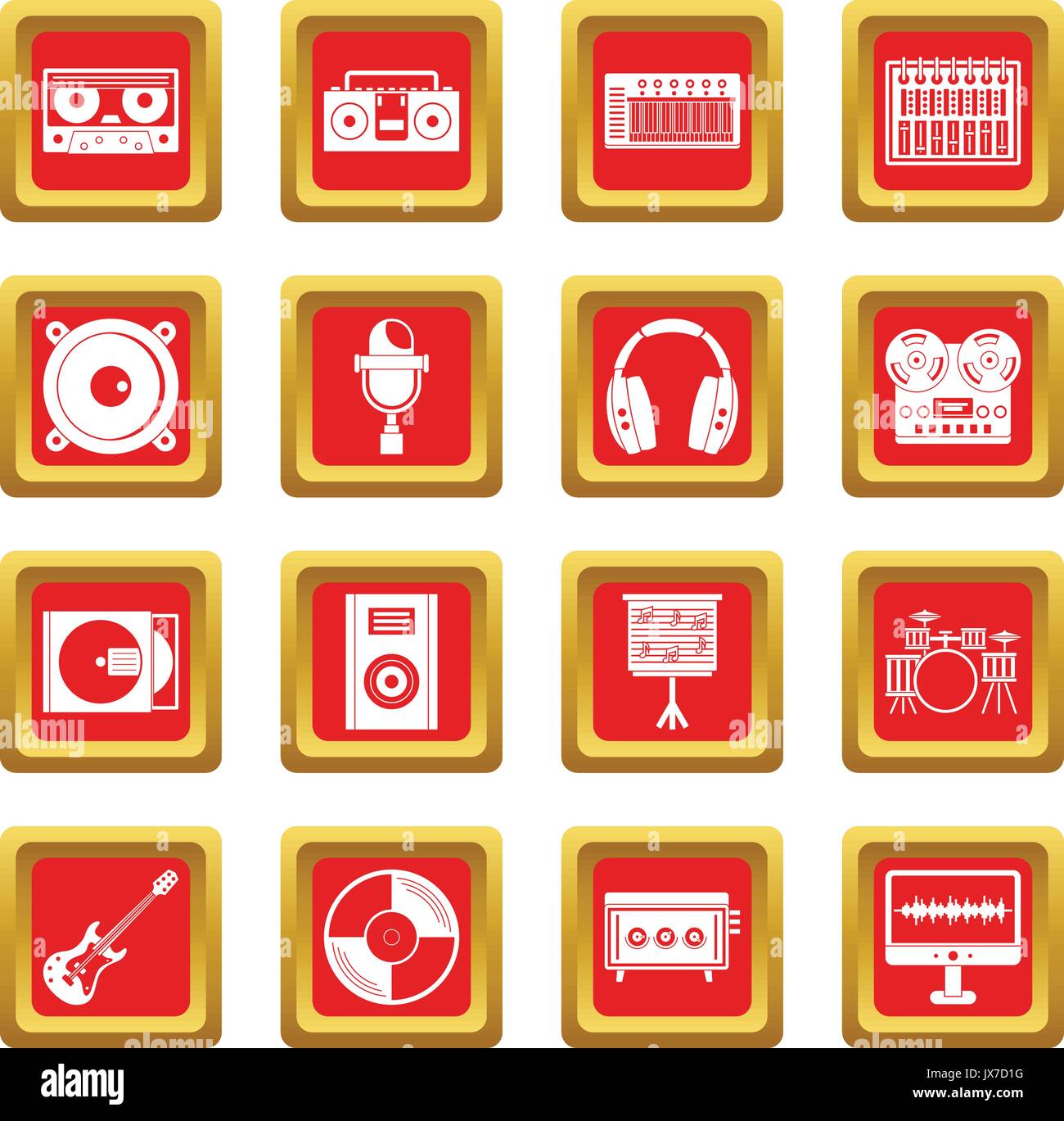 Red vinyl plate Stock Vector Images - Alamy