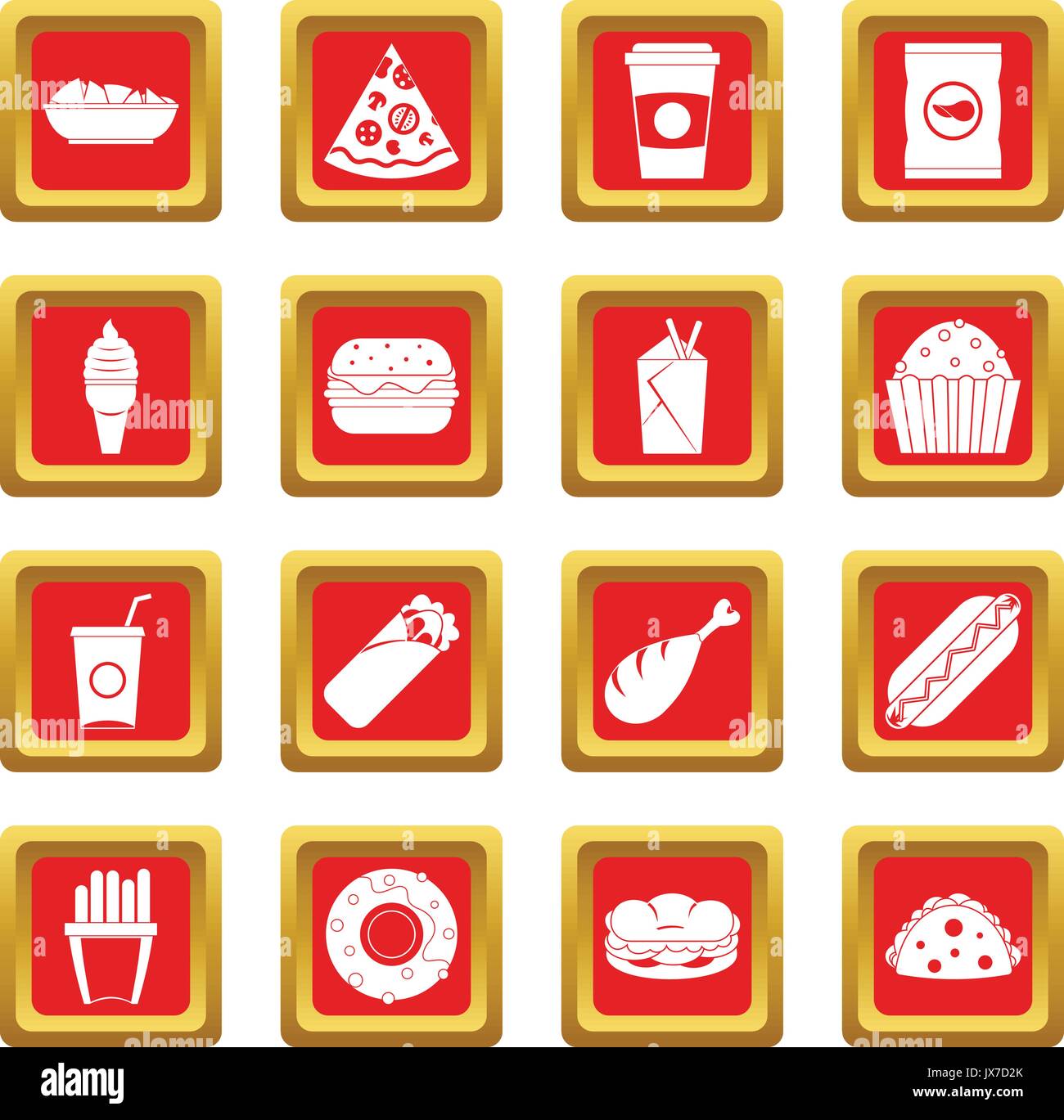 Shawarma french fries Stock Vector Images - Alamy