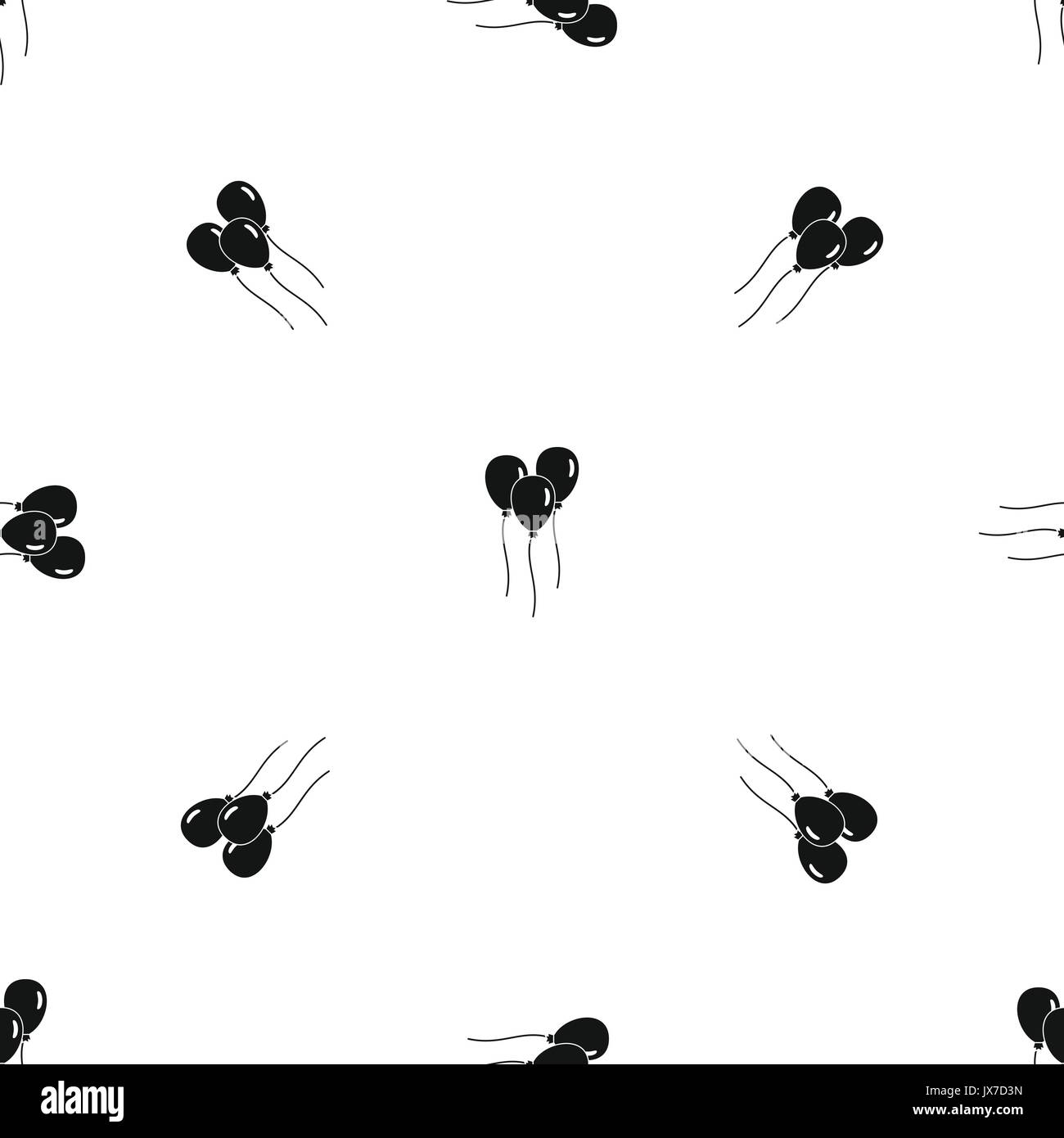 Balloons pattern seamless black Stock Vector Image & Art - Alamy