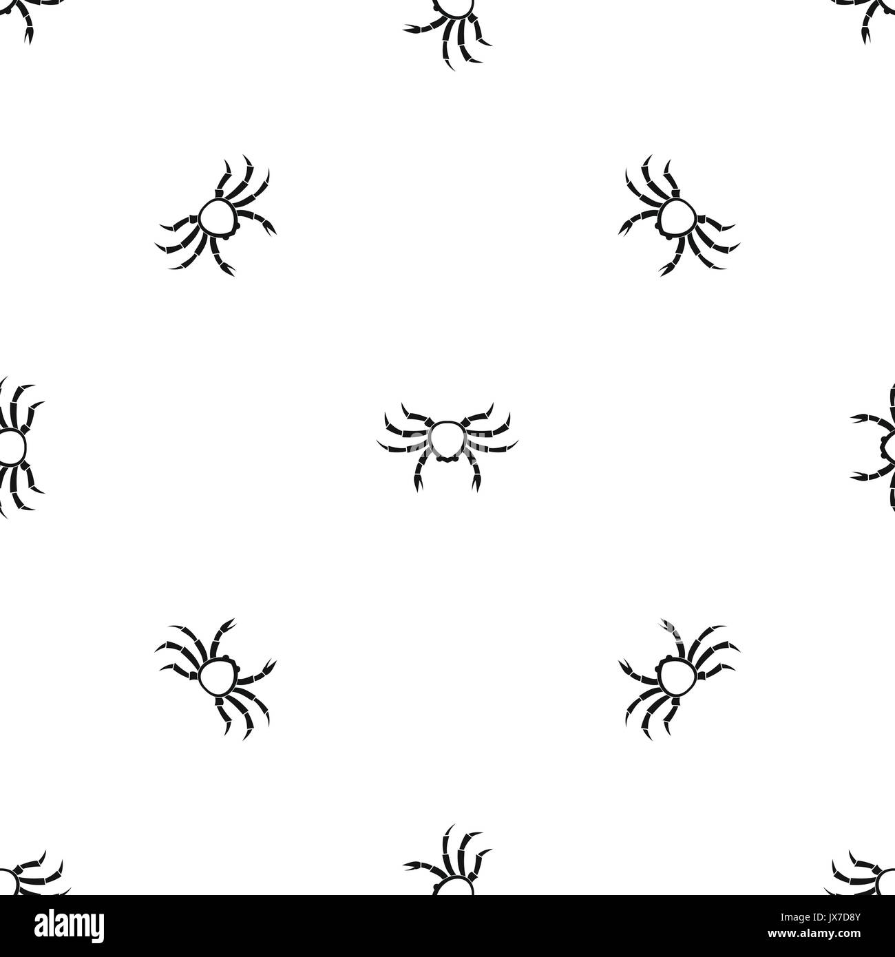 Crab sea animal pattern seamless black Stock Vector Image & Art - Alamy