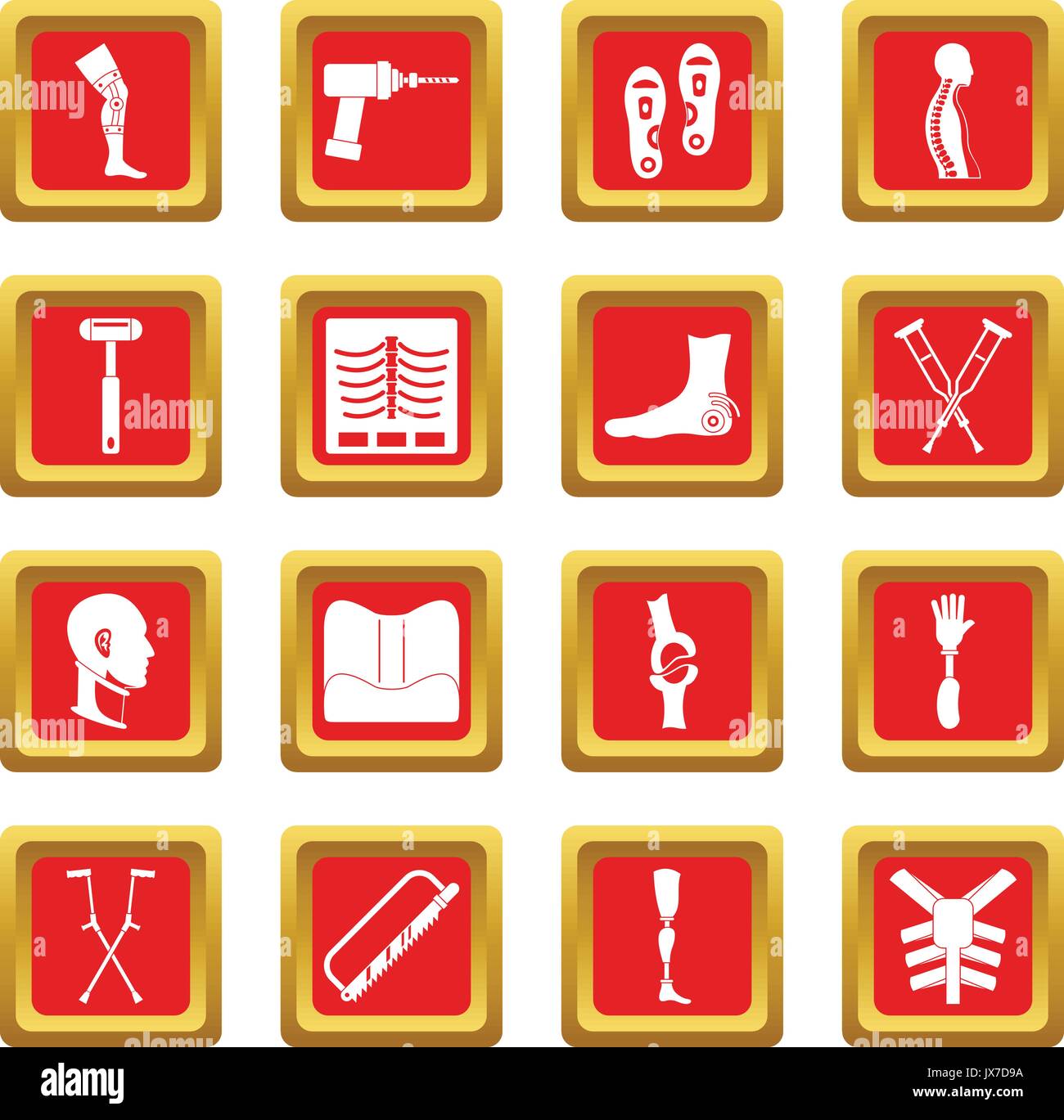 Leg joint injury red Stock Vector Images - Alamy