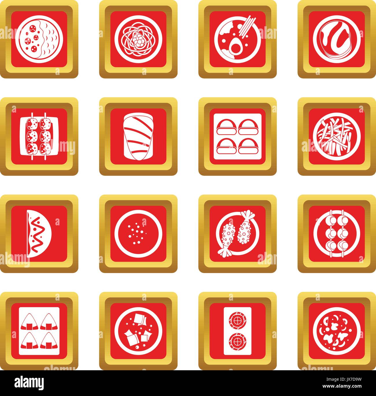 Set rolls salmon red Stock Vector Images - Alamy