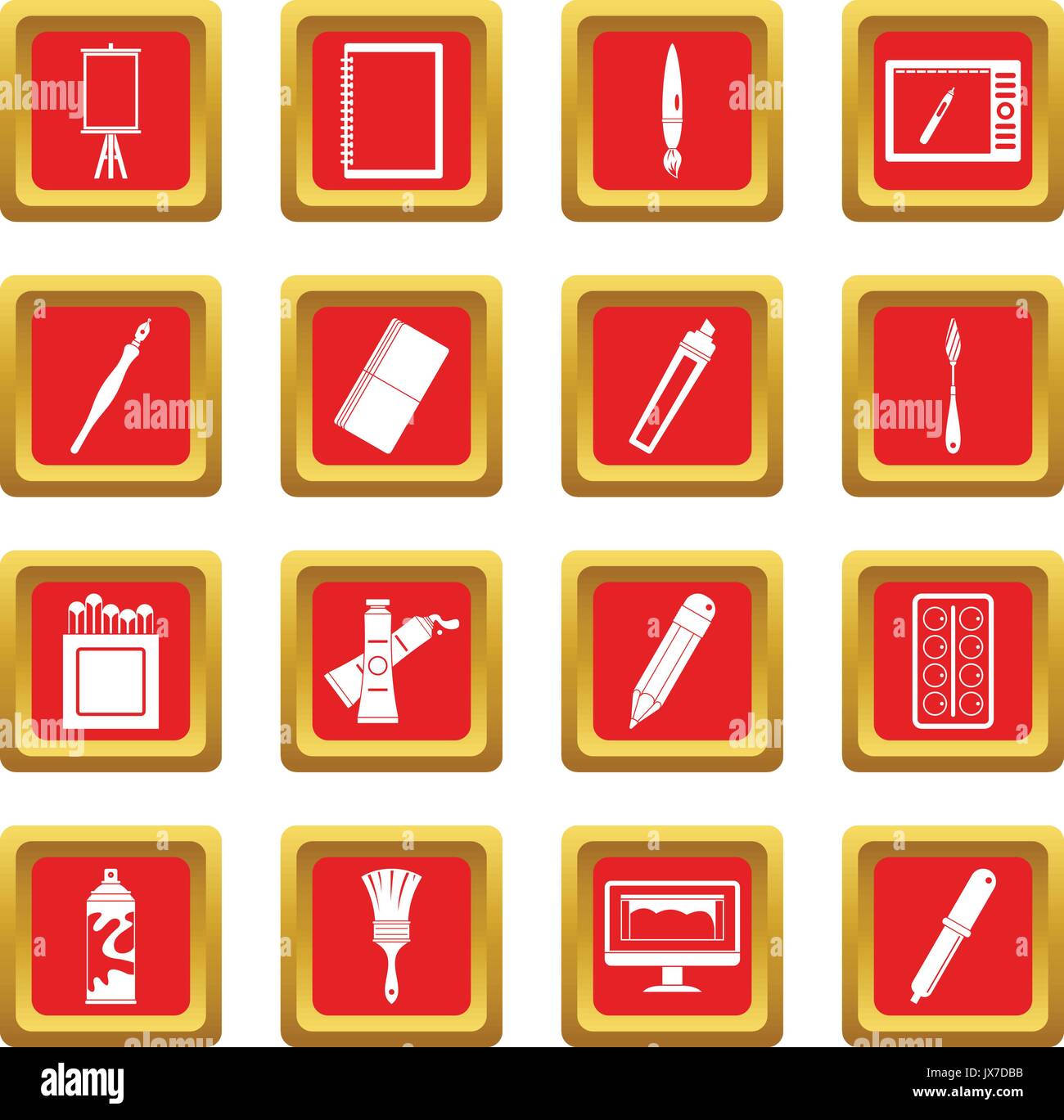 Draw watercolors Stock Vector Images - Alamy