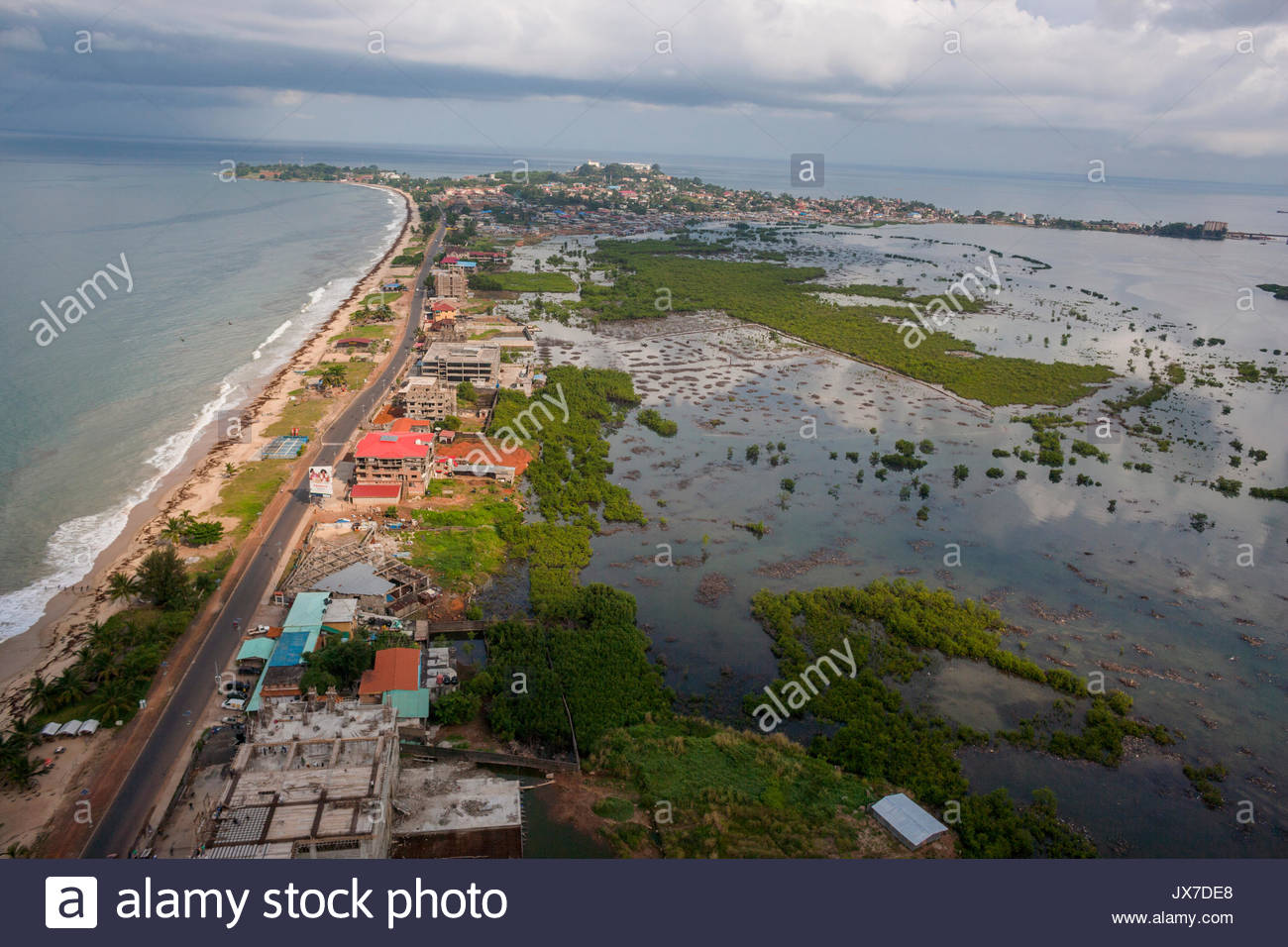 Freetown Sierra Leone Aerial View Stock Photos & Freetown Sierra Leone ...
