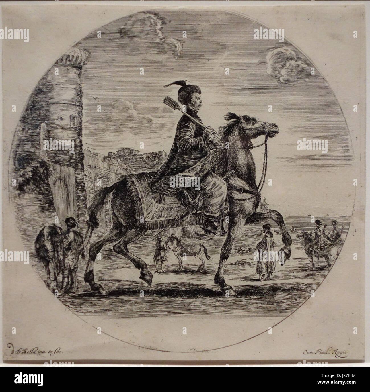 Polish Rider by Stefano Della Bella, c 1648 1650, etching National ...