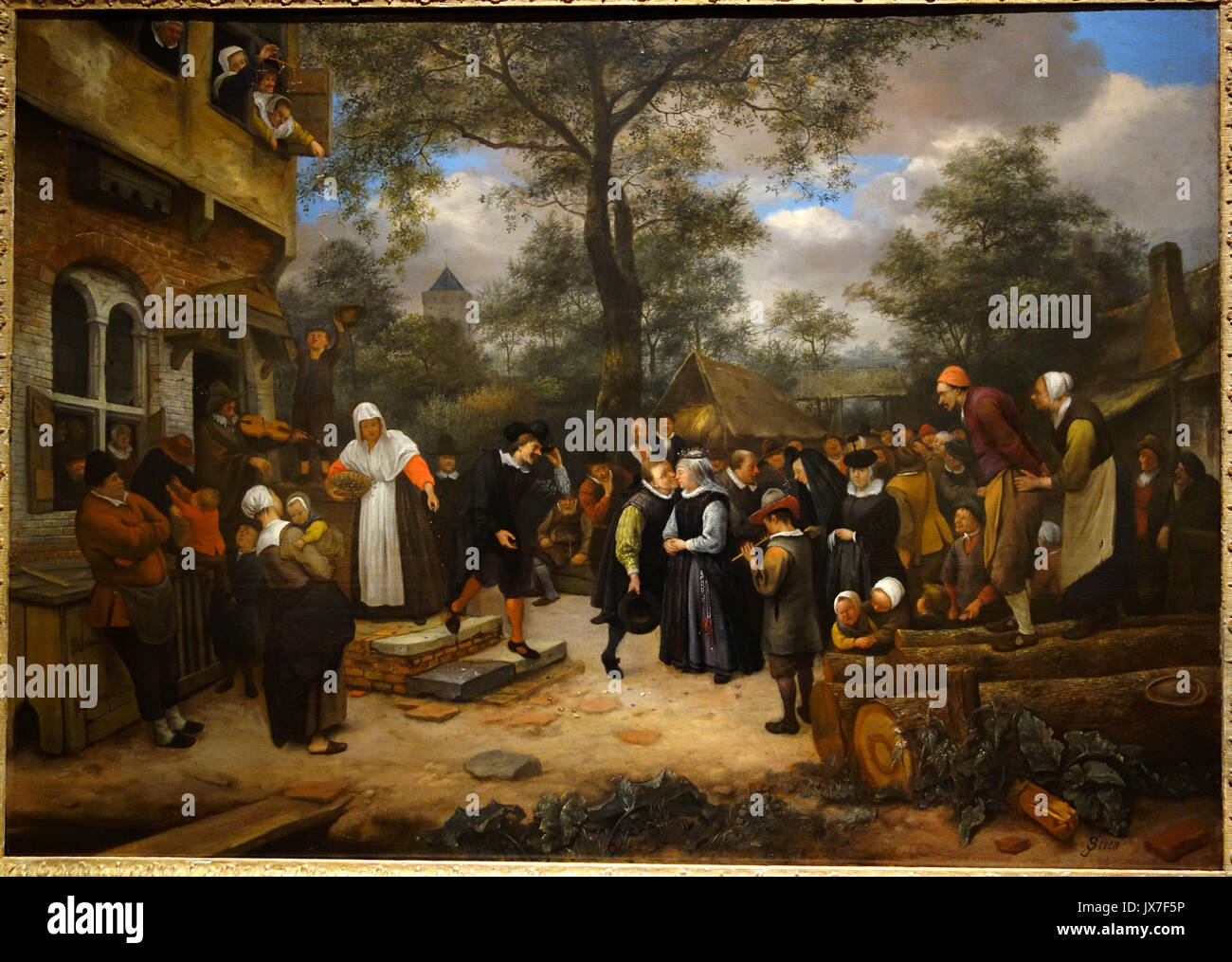 Village Wedding by Jan Steen, 17th century, oil on panel National ...