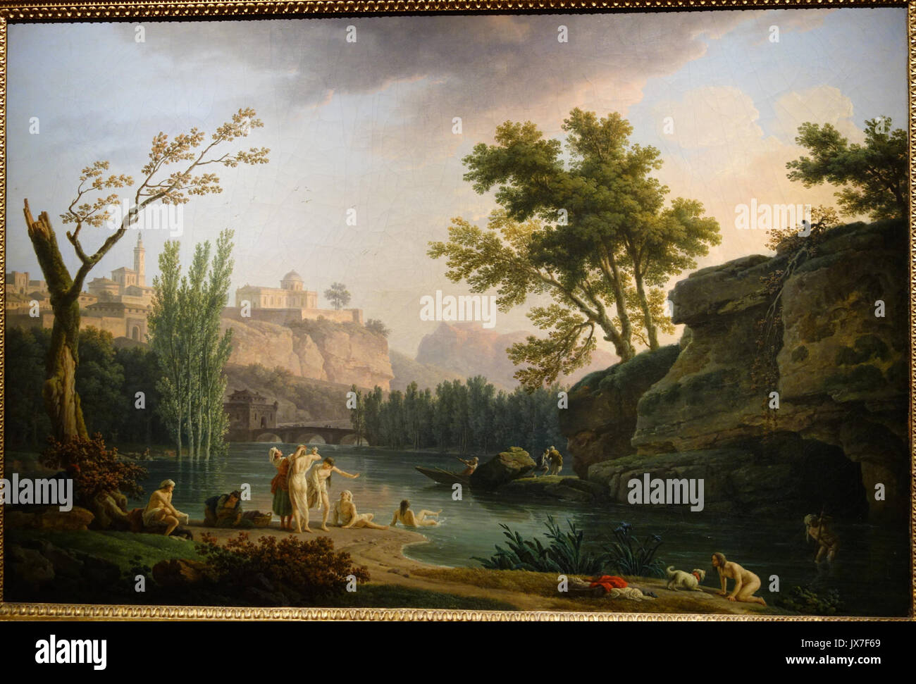Summer Evening, Landscape in Italy, view 2, by Joseph Vernet, 1773, oil ...