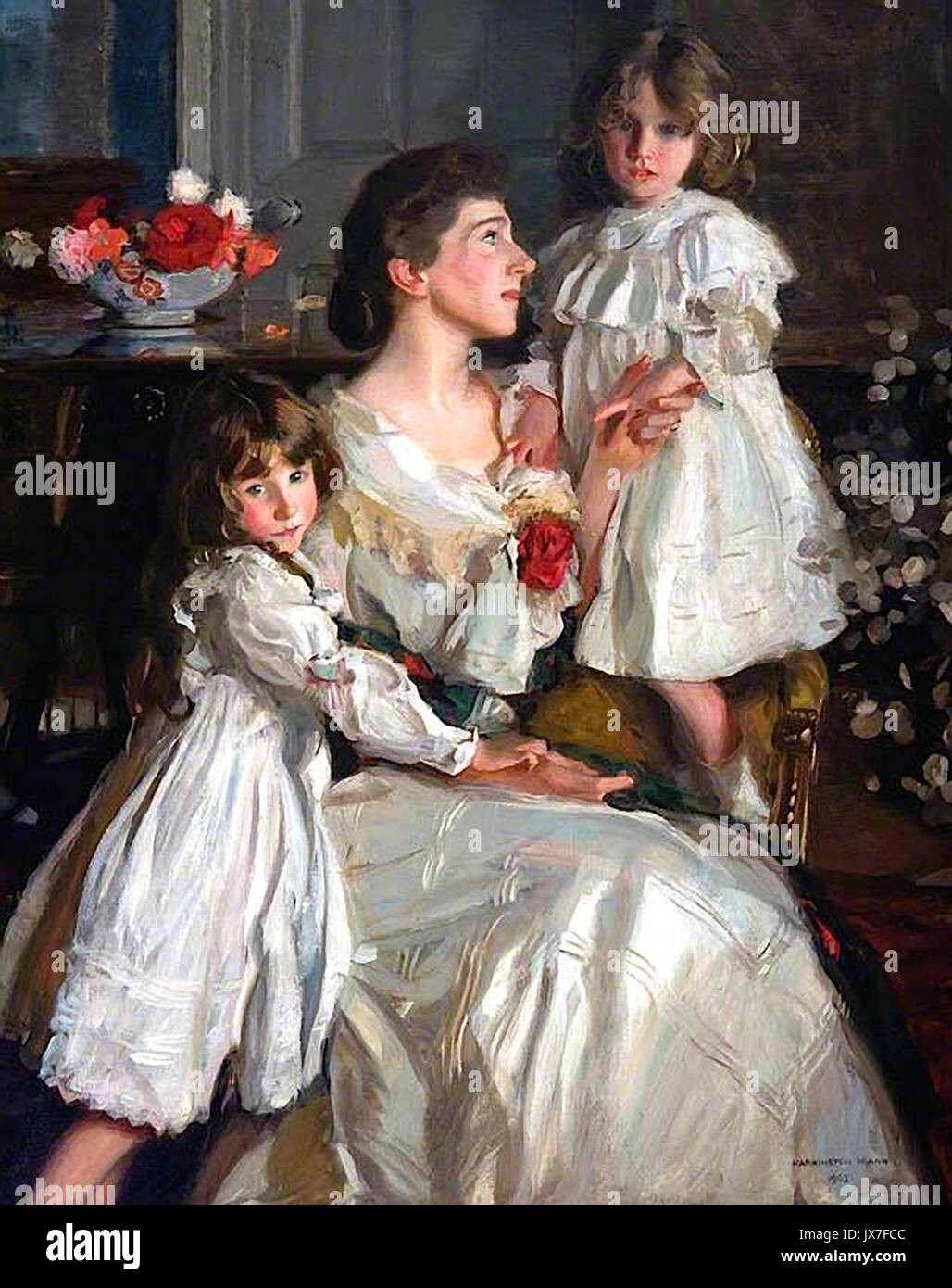 Harrington Mann Alice Marjorie Cunningham and daughters 1902 Stock ...