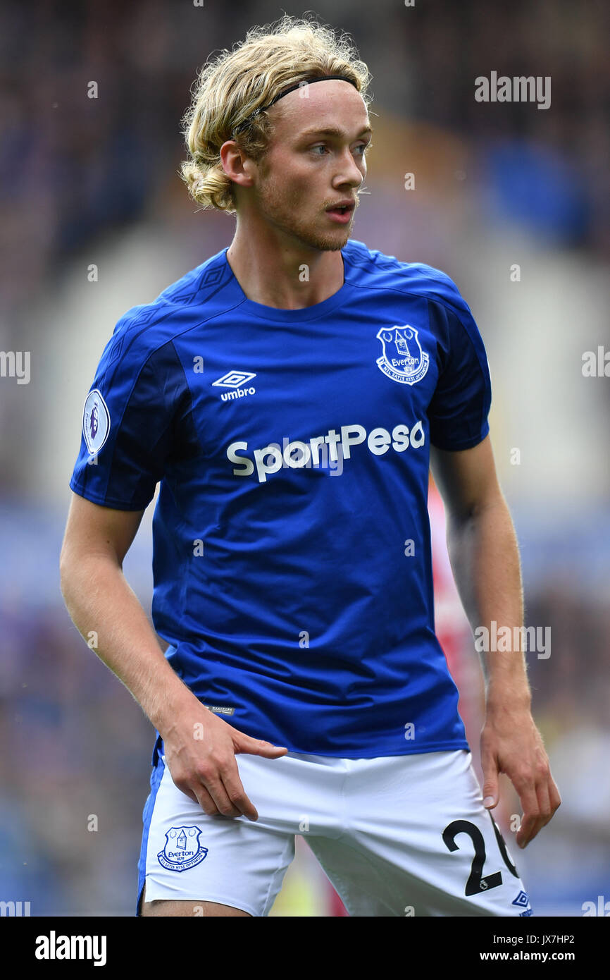 Everton's Tom Davies Stock Photo - Alamy