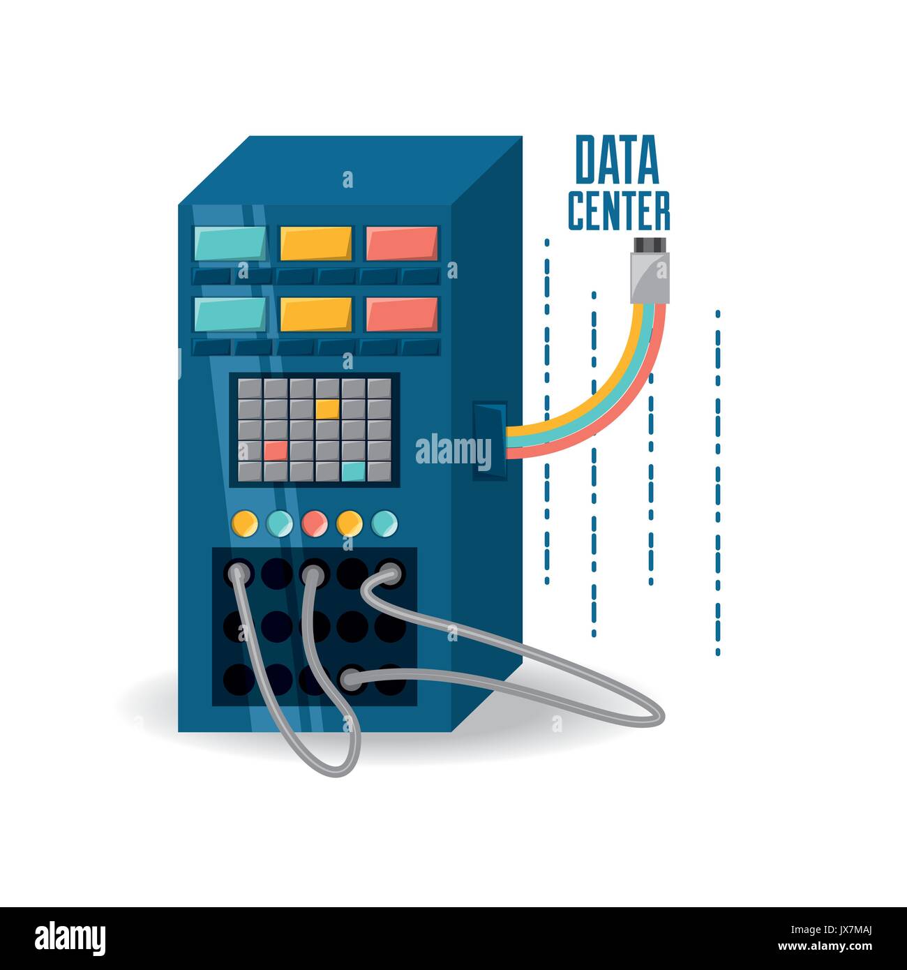 connecting information with data center Stock Vector Image & Art - Alamy