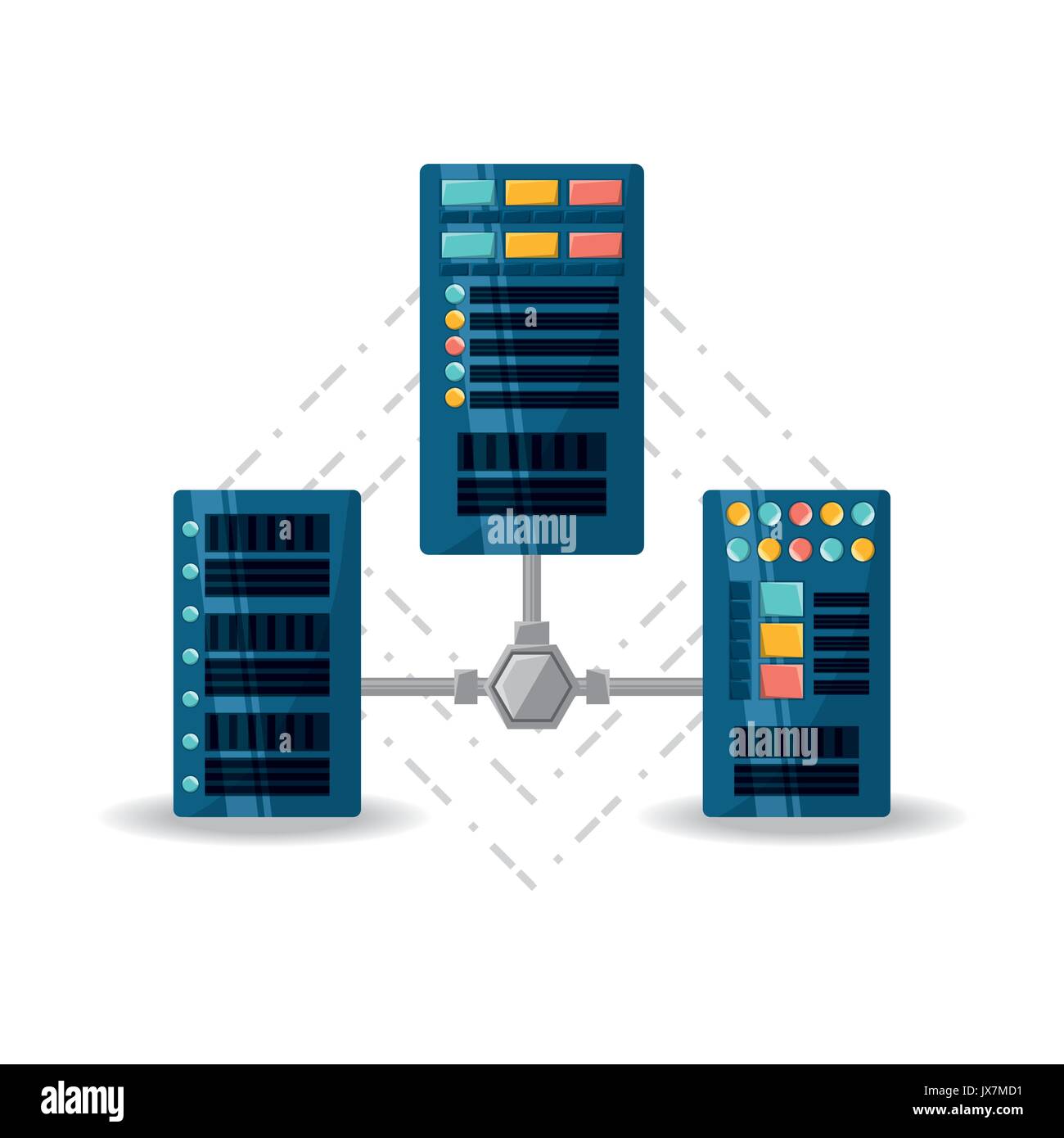connecting information with data center Stock Vector Image & Art - Alamy