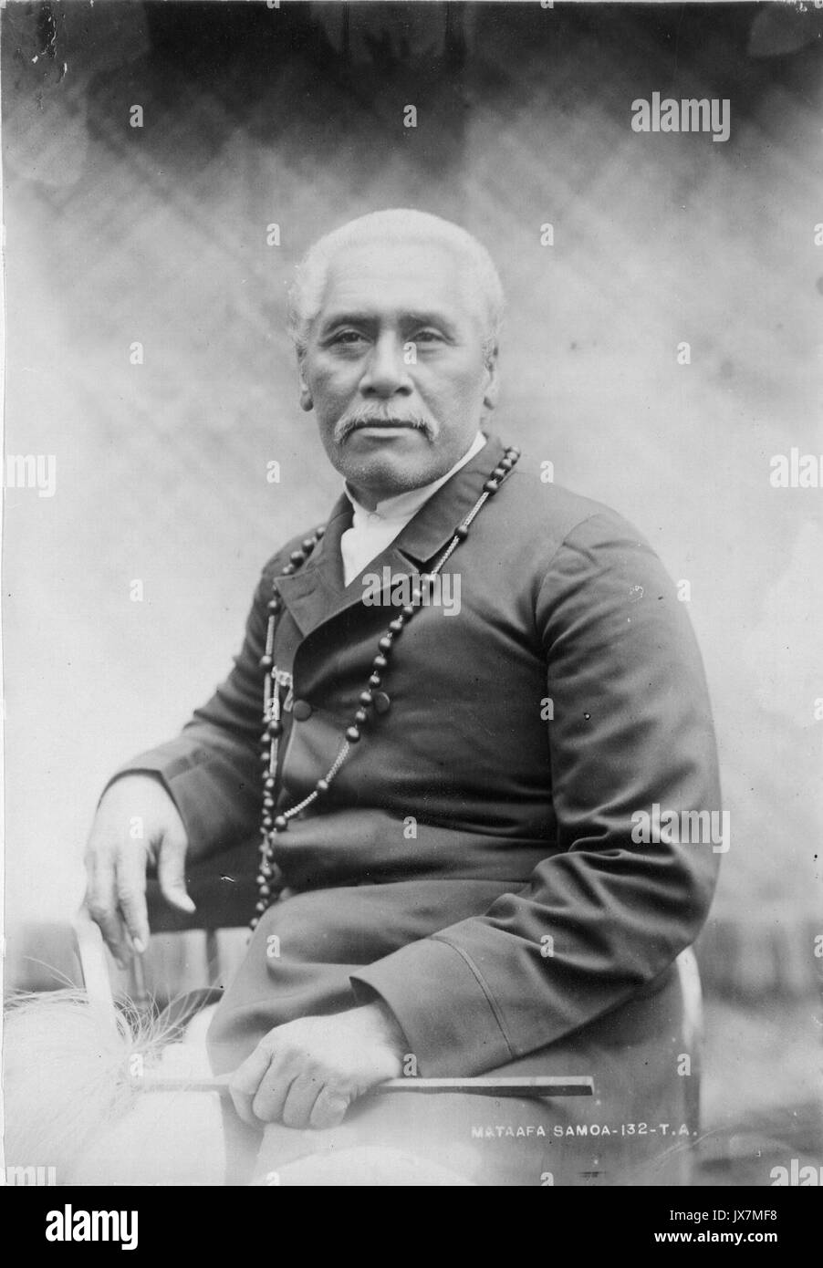 Samoan Paramount chief Mataafa Iosefa, 1896 Stock Photo - Alamy