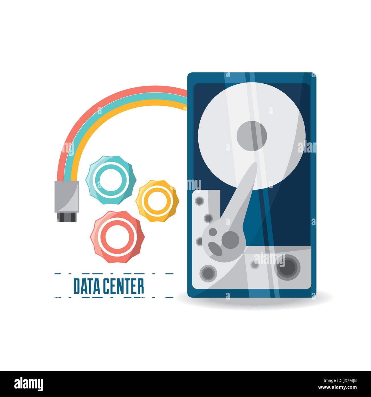 connecting information with data center Stock Vector Image & Art - Alamy