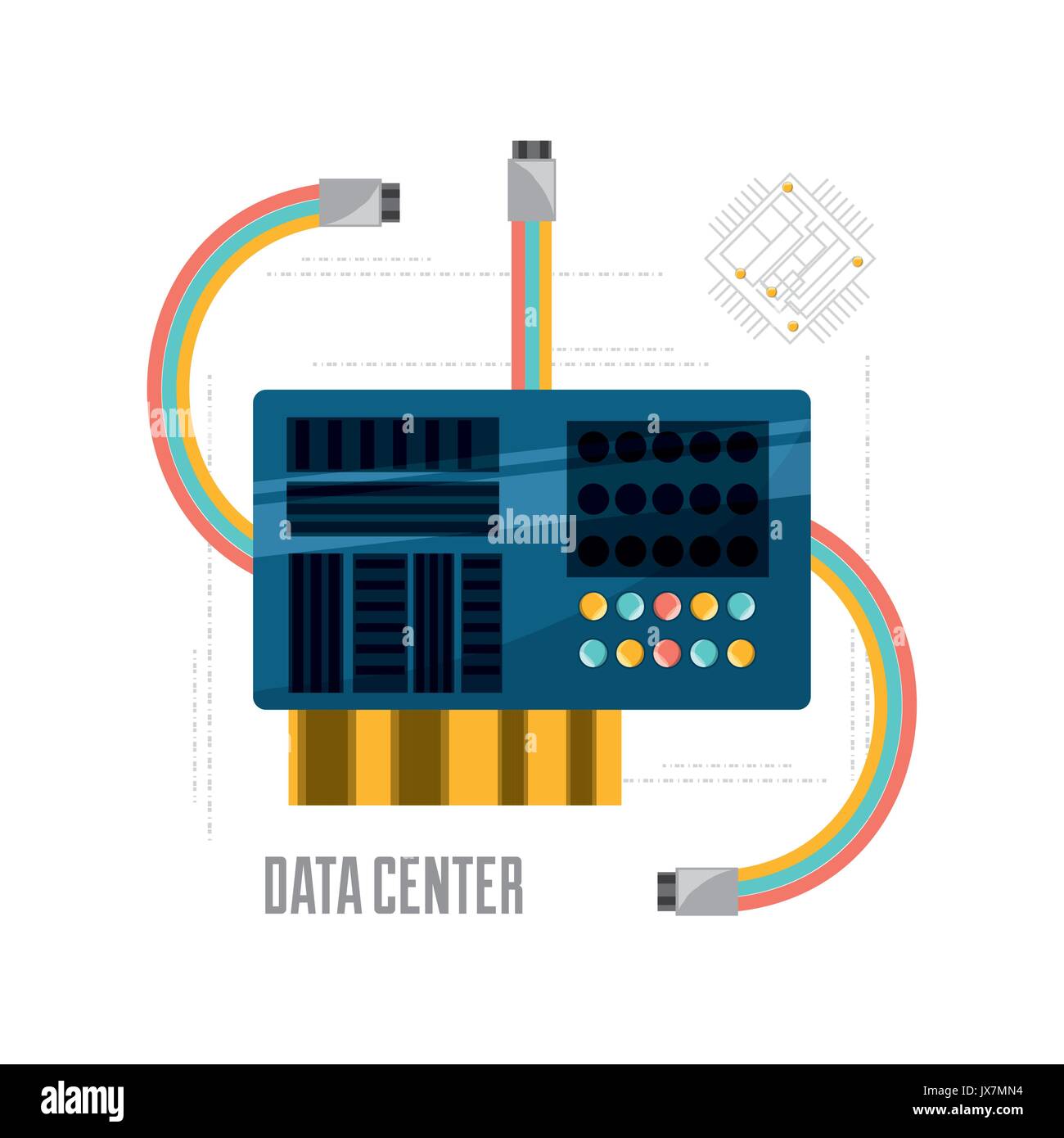 connecting information with data center Stock Vector Image & Art - Alamy