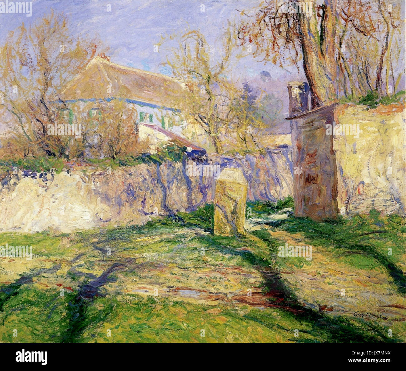 The blue house Rose Stock Photo - Alamy