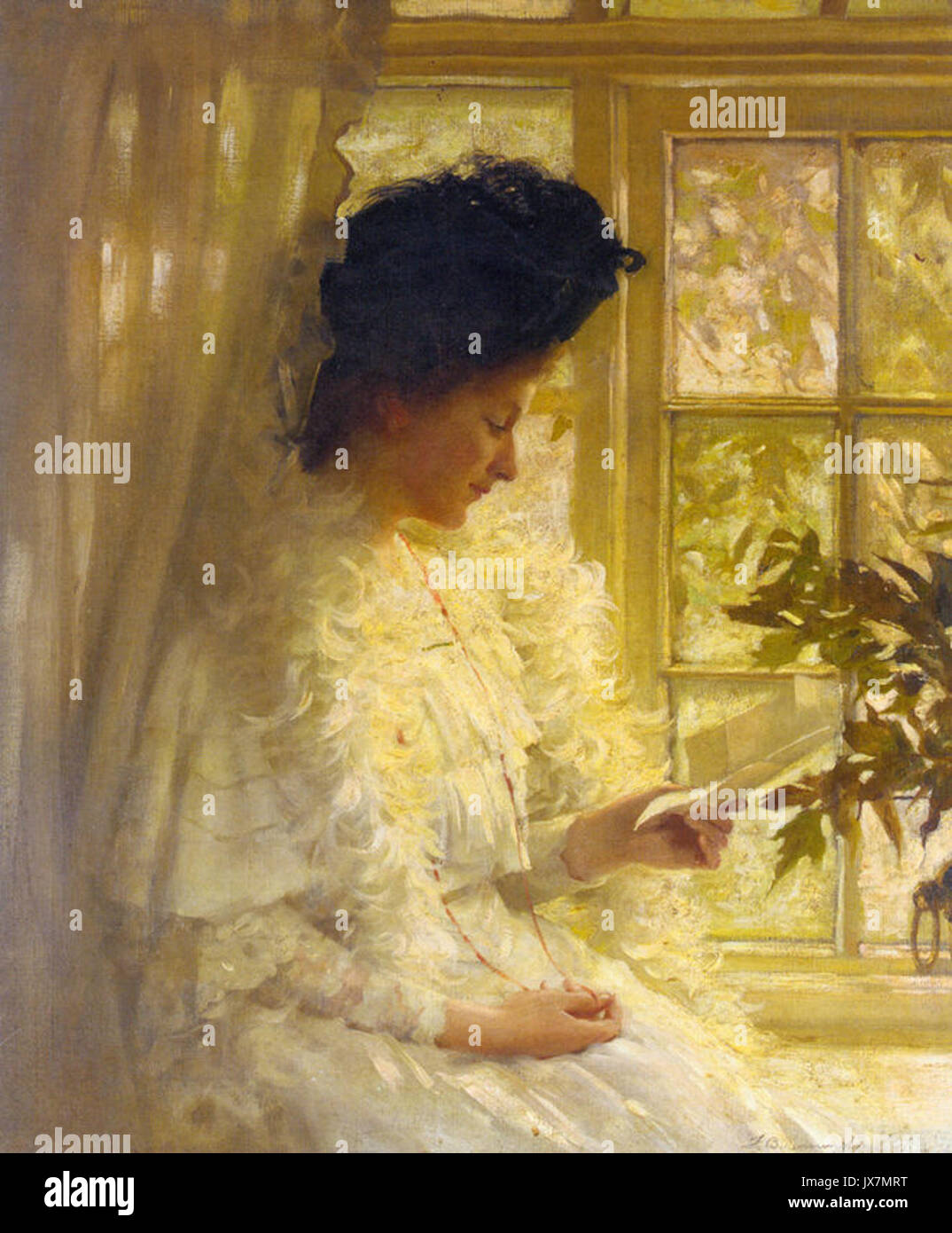 Thomas Benjamin Kennington The Letter Stock Photo - Alamy